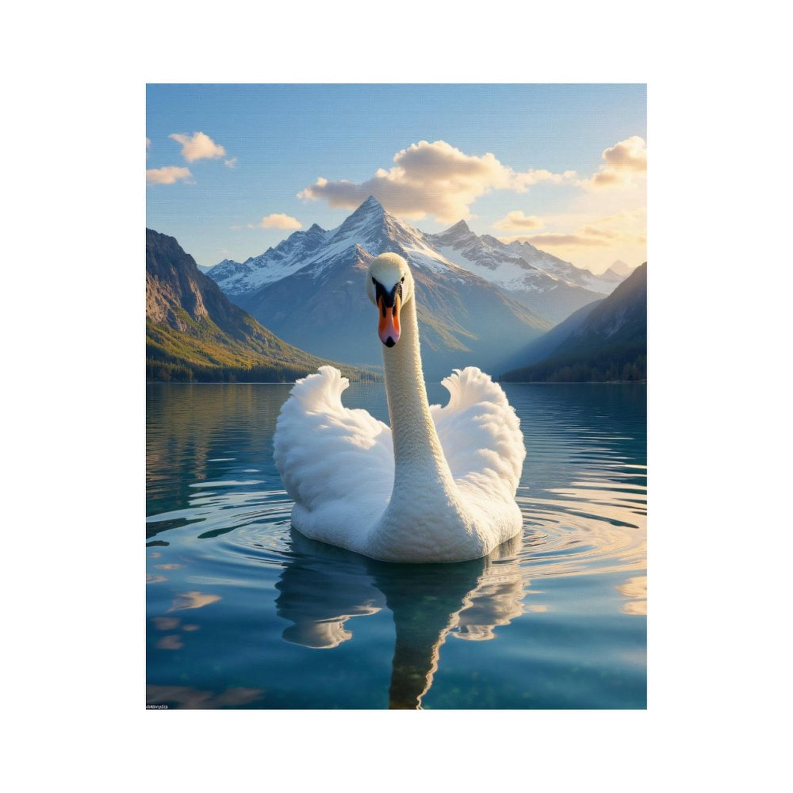 Paint By Numbers Kit for Adults Beginner - DIY Frameless Graceful Swan ...
