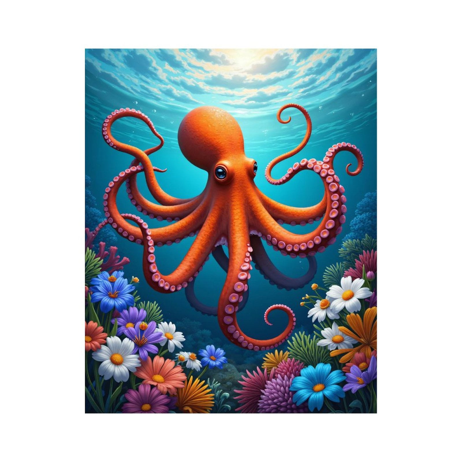 Paint By Numbers Kit for Adults Beginner - DIY Frameless Octopus ...