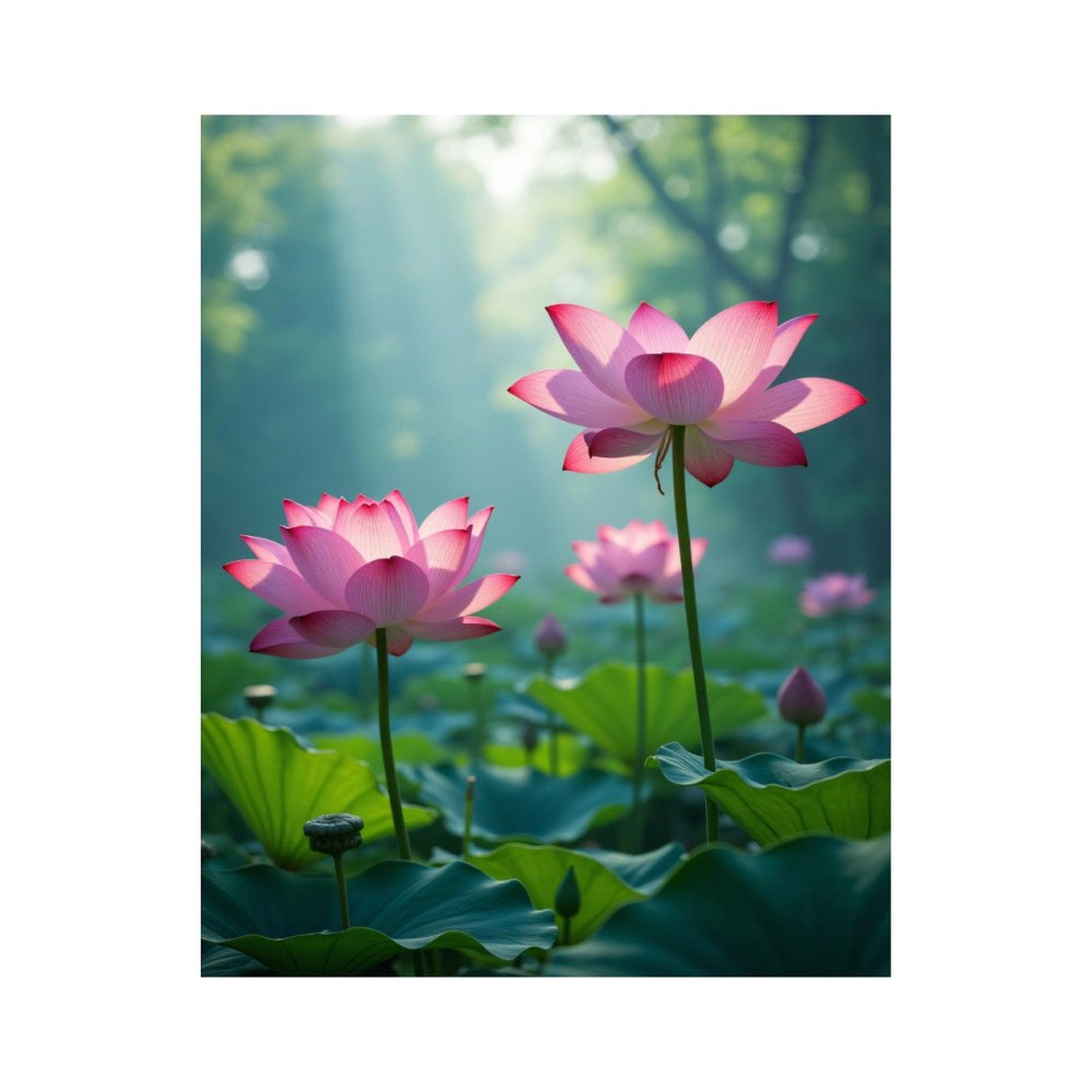 Paint By Numbers Kit for Adults Beginner - DIY Frameless Pink Lotus ...