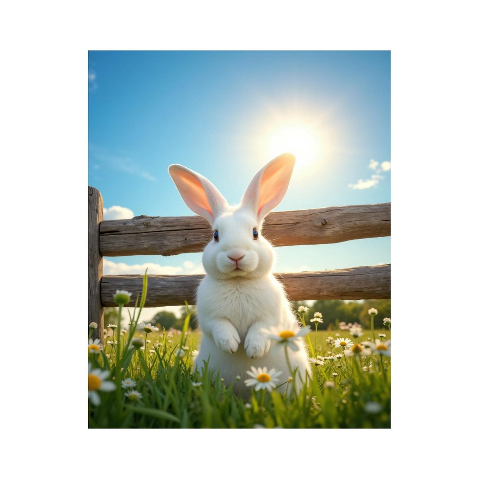 Paint By Numbers Kit for Adults Beginner - DIY Frameless Rabbit Meadow ...