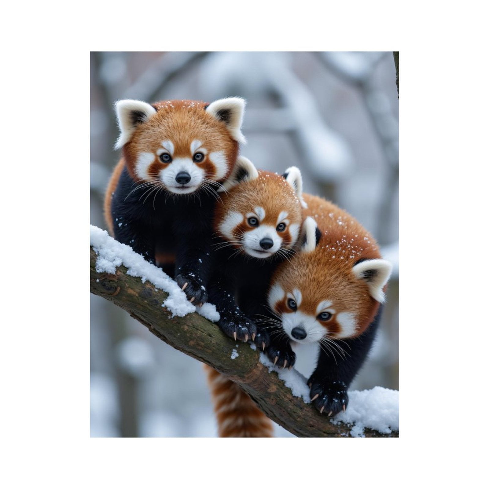 Paint By Numbers Kit for Adults Beginner - DIY Frameless Red Pandas ...