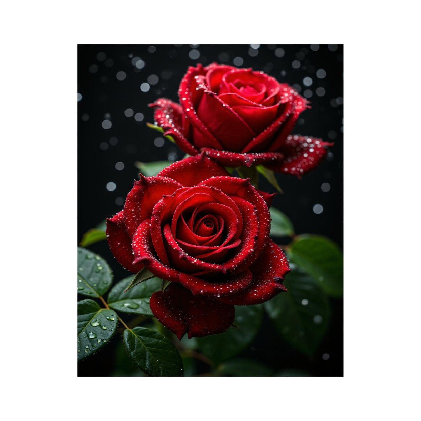 Paint By Numbers Kit for Adults Beginner - DIY Frameless Red Roses ...