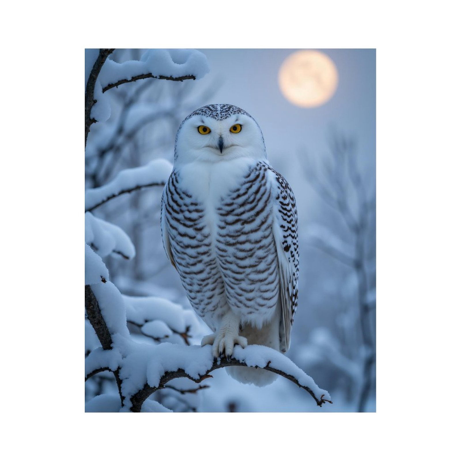 Paint By Numbers Kit for Adults Beginner - DIY Frameless Snowy Owl In ...