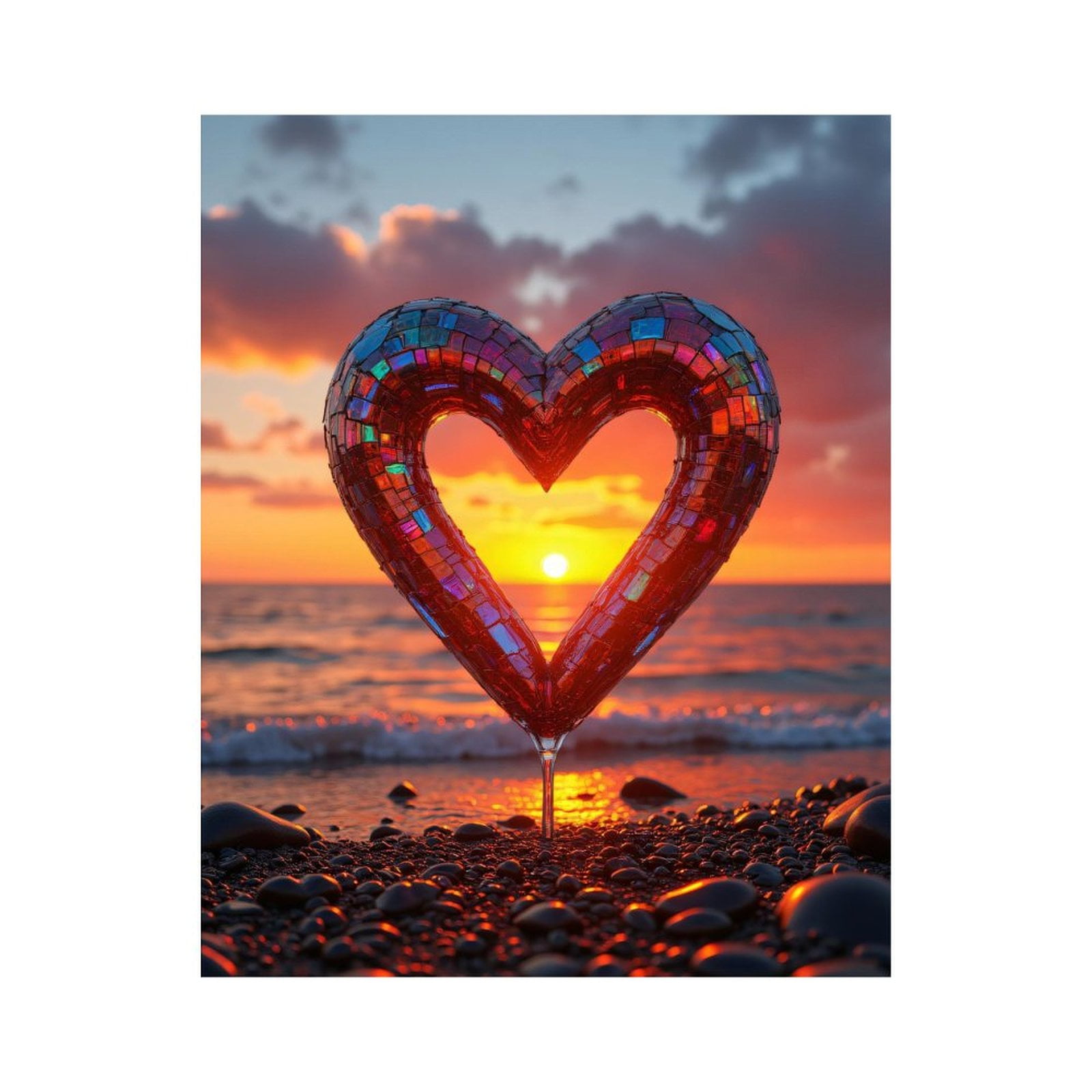 Paint By Numbers Kit for Adults Beginner - DIY Frameless Sunset Mosaic ...