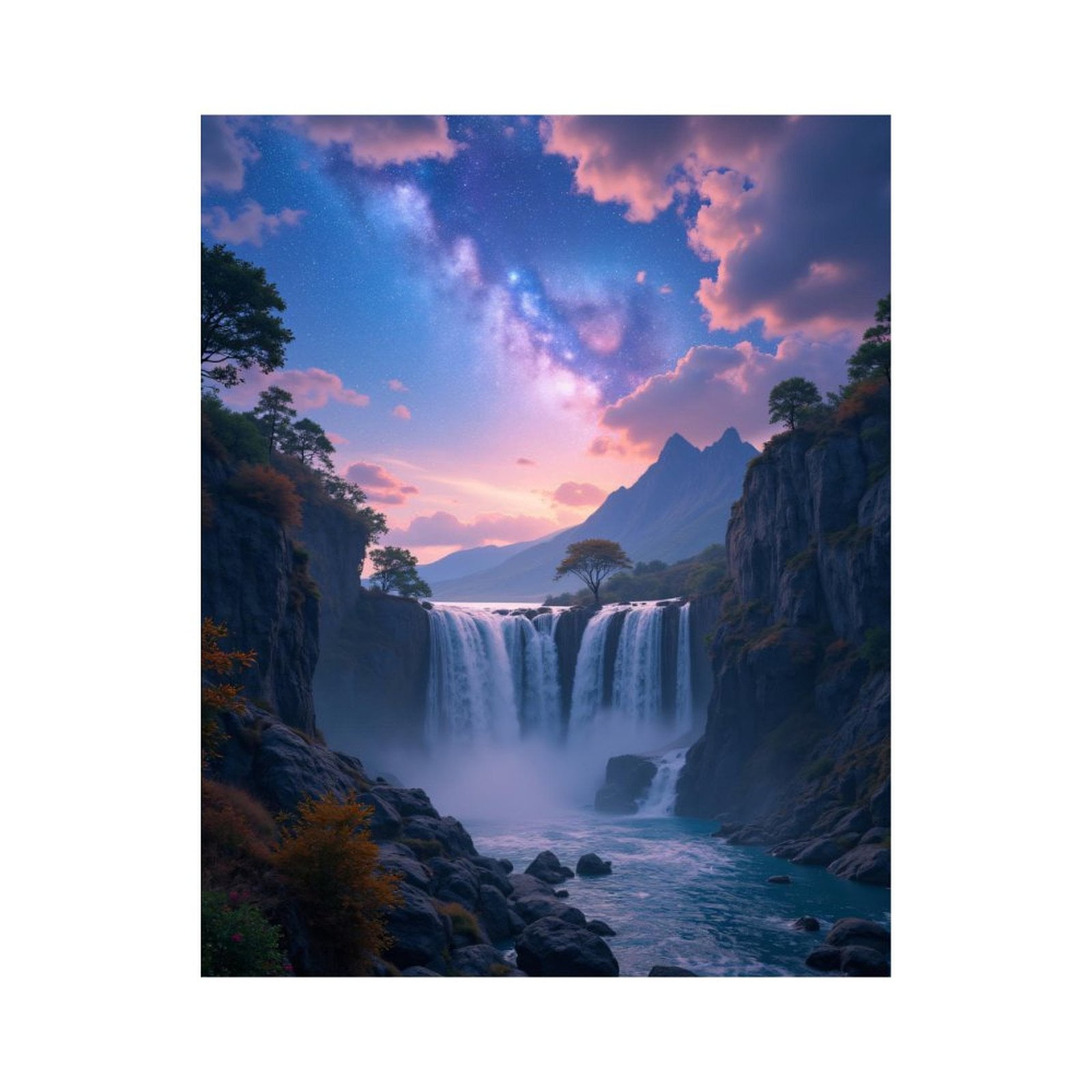 Paint By Numbers Kit for Adults Beginner - DIY Frameless Waterfall ...