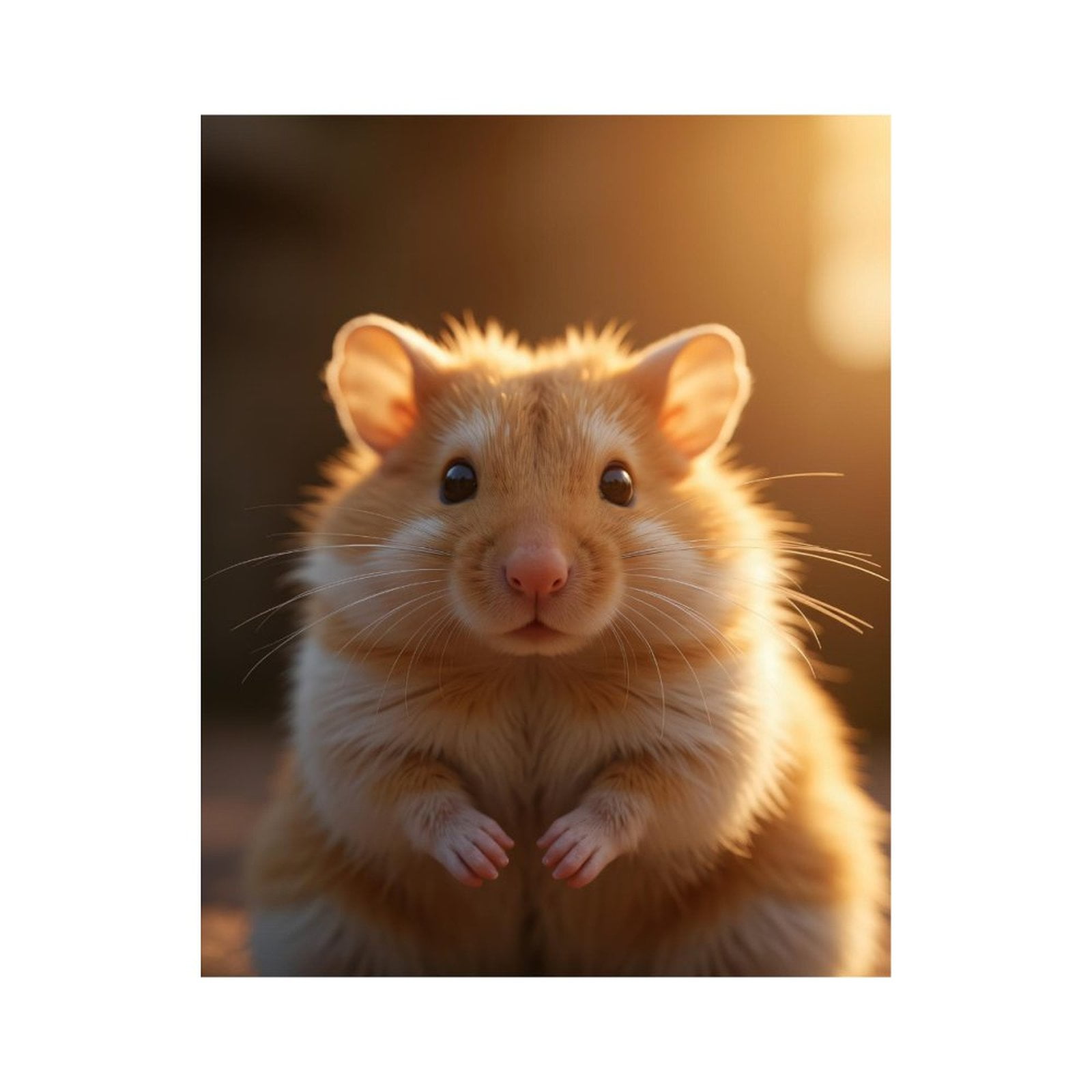 Paint By Numbers Kit for Adults Beginner - DIY Golden Hamster Warm ...