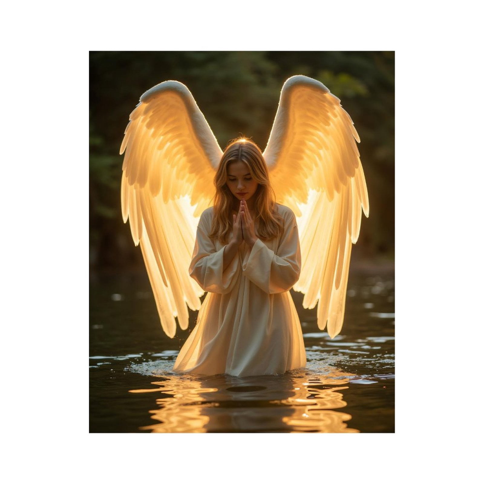 Paint By Numbers Kit for Adults Beginner - DIY Golden Wings Angel In ...