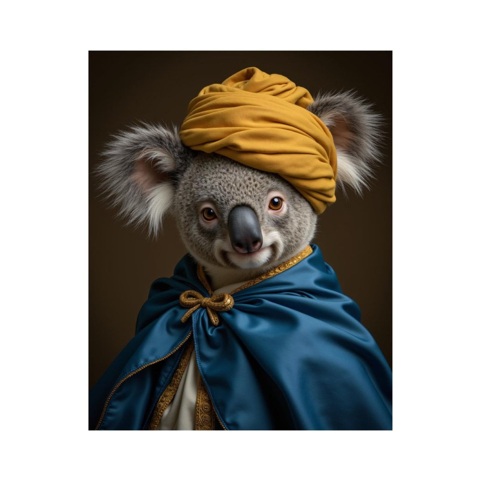 Paint By Numbers Kit for Adults Beginner - DIY Koala Regal Attire Gold ...