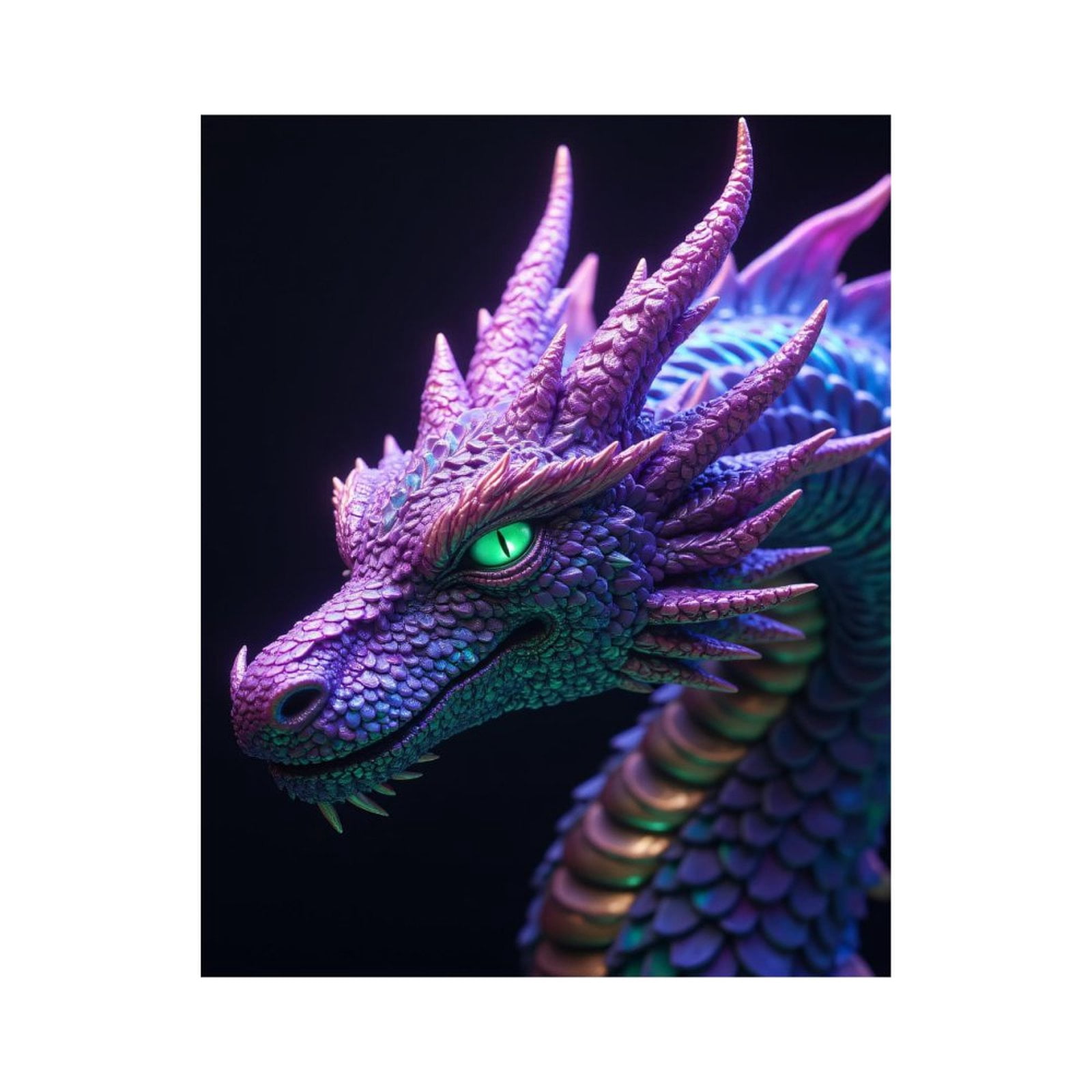 Paint By Numbers Kit for Adults Beginner - DIY Purple Mythical Creature ...
