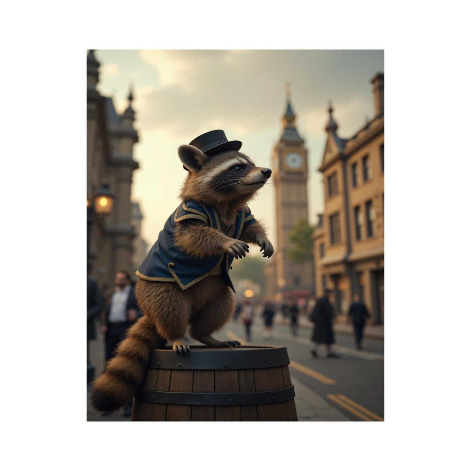 Paint By Numbers Kit for Adults Beginner - DIY Raccoon Dapper Barrel ...