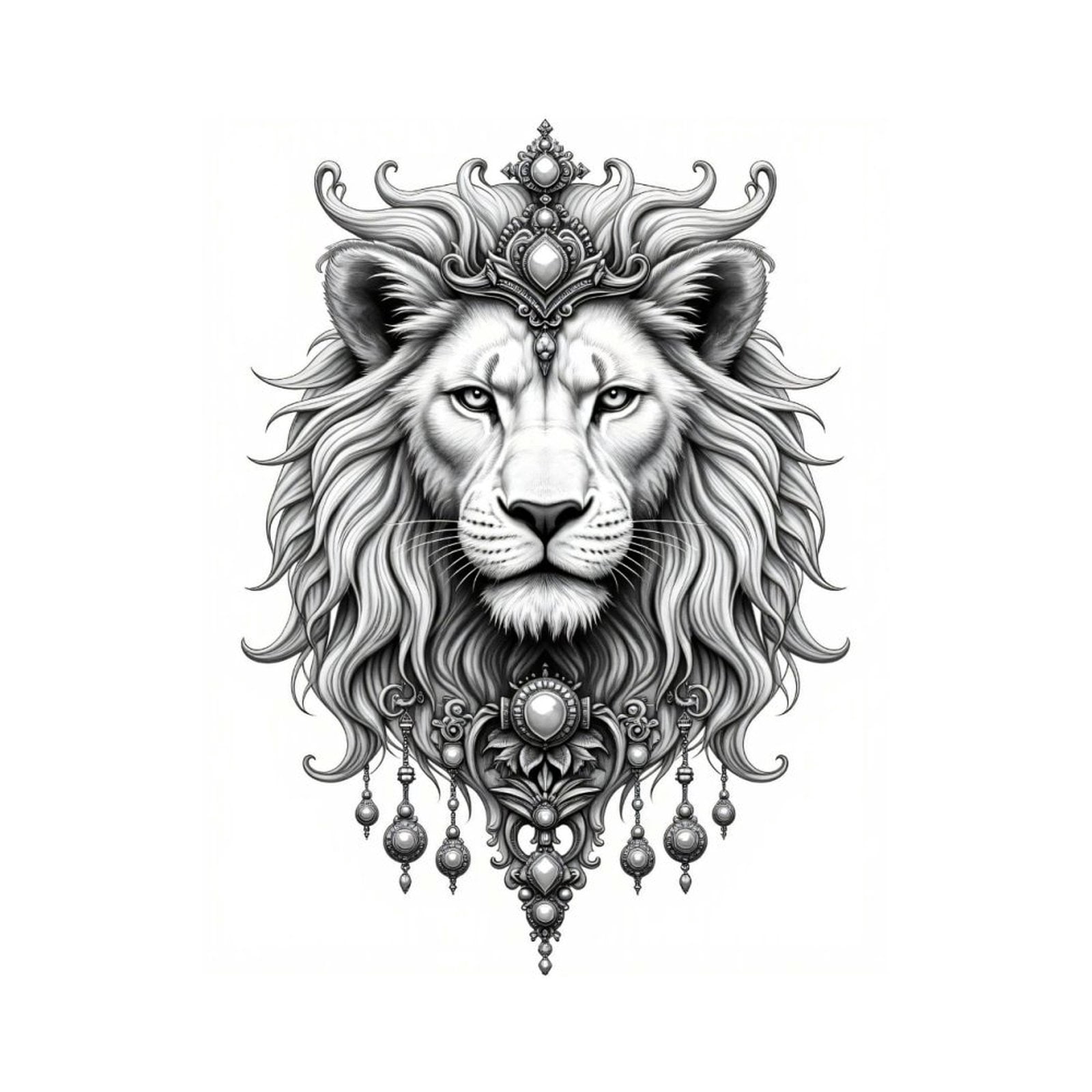 Paint By Numbers Kit for Adults Beginner - DIY Regal Lion Ornate ...