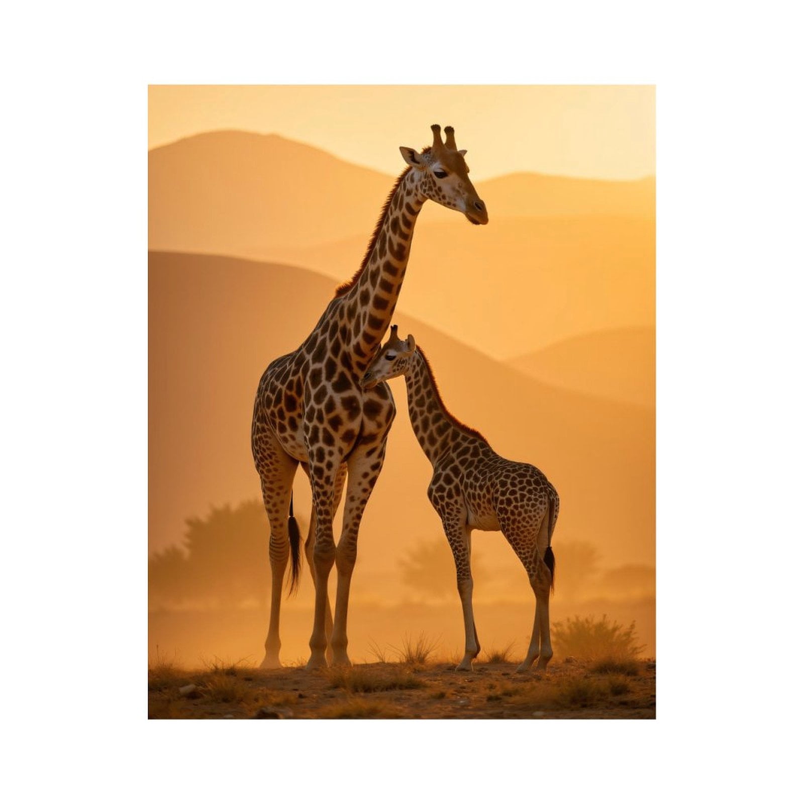 Paint By Numbers Kit for Adults Beginner - DIY Serene Giraffe Sunset ...