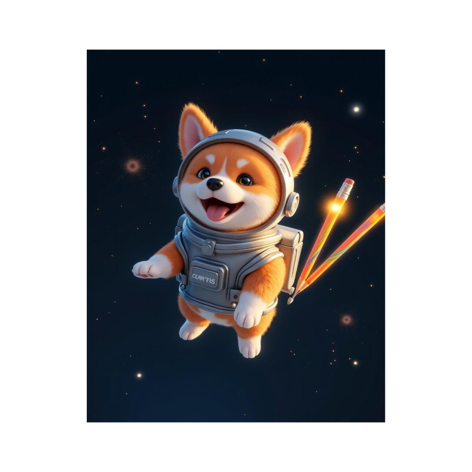 Paint By Numbers Kit for Adults Beginner - DIY Space Corgi Adventure Cute Astronaut Canvas ...