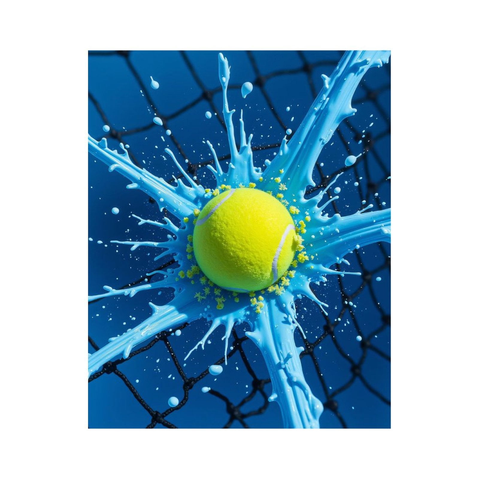 Paint By Numbers Kit for Adults Beginner - DIY Tennis Ball Splash Art ...