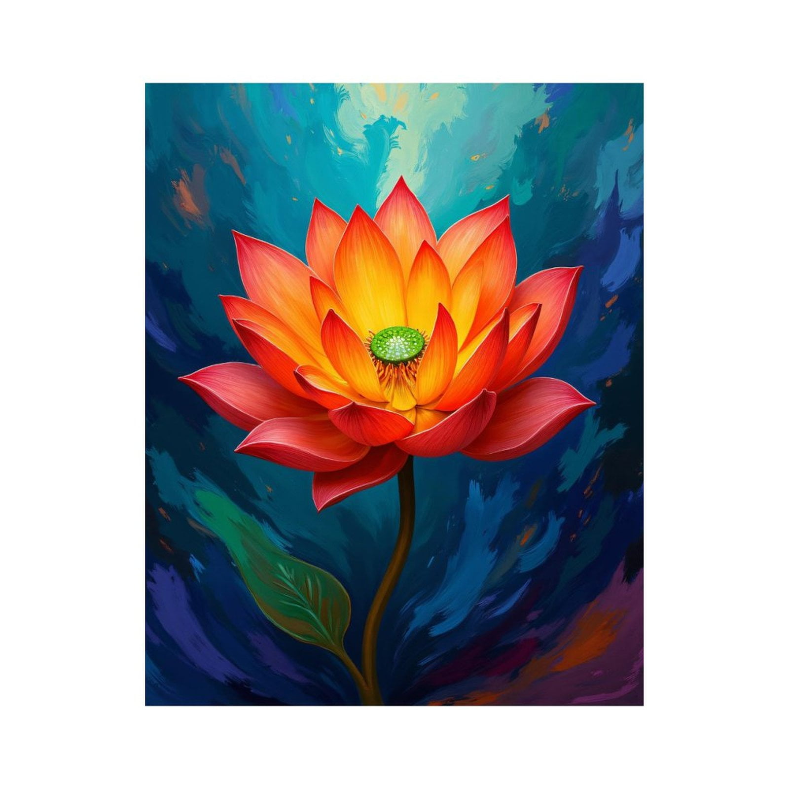 Paint By Numbers Kit for Adults Beginner - DIY Vibrant Lotus Flower ...