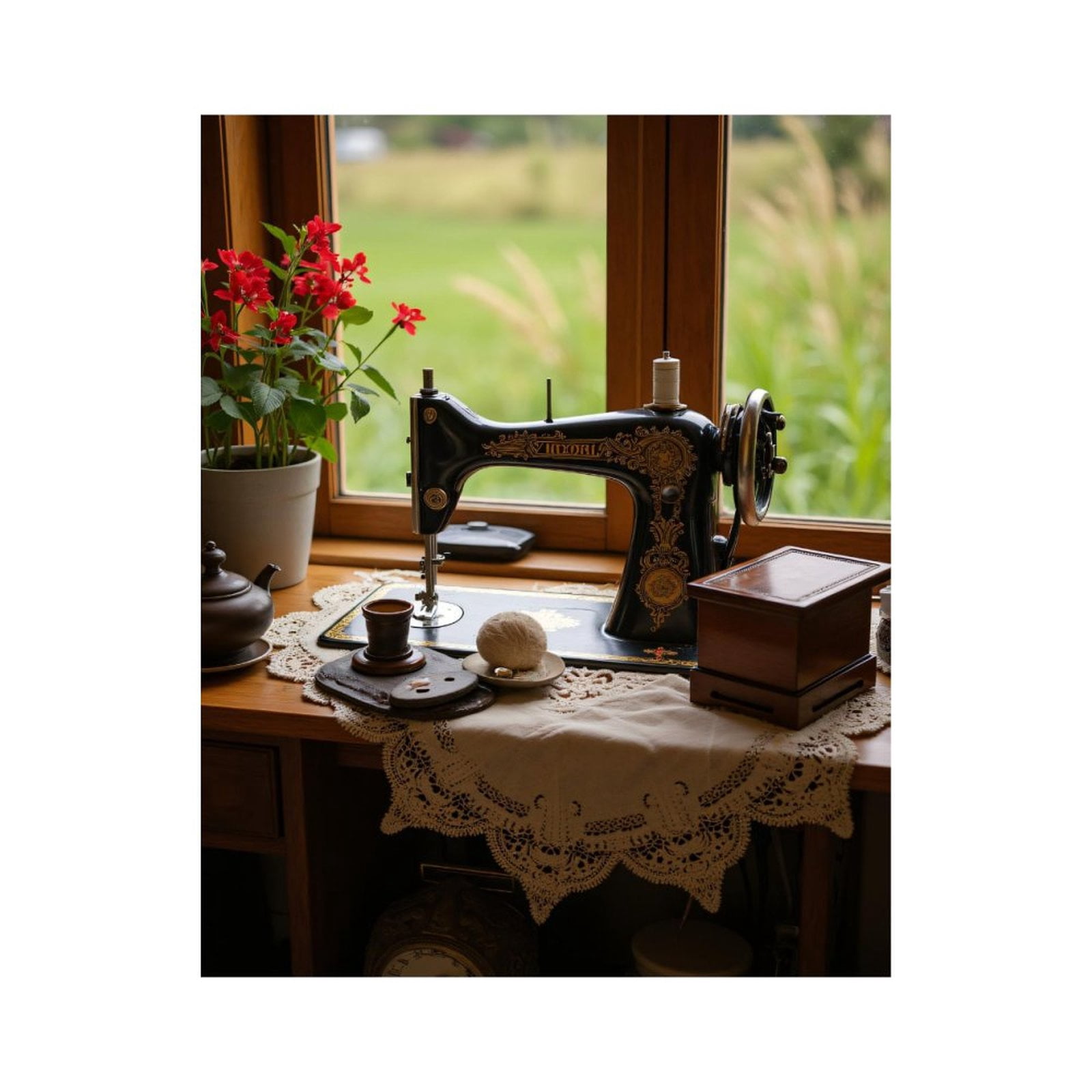 Paint By Numbers Kit for Adults Beginner - DIY Vintage Sewing Machine ...