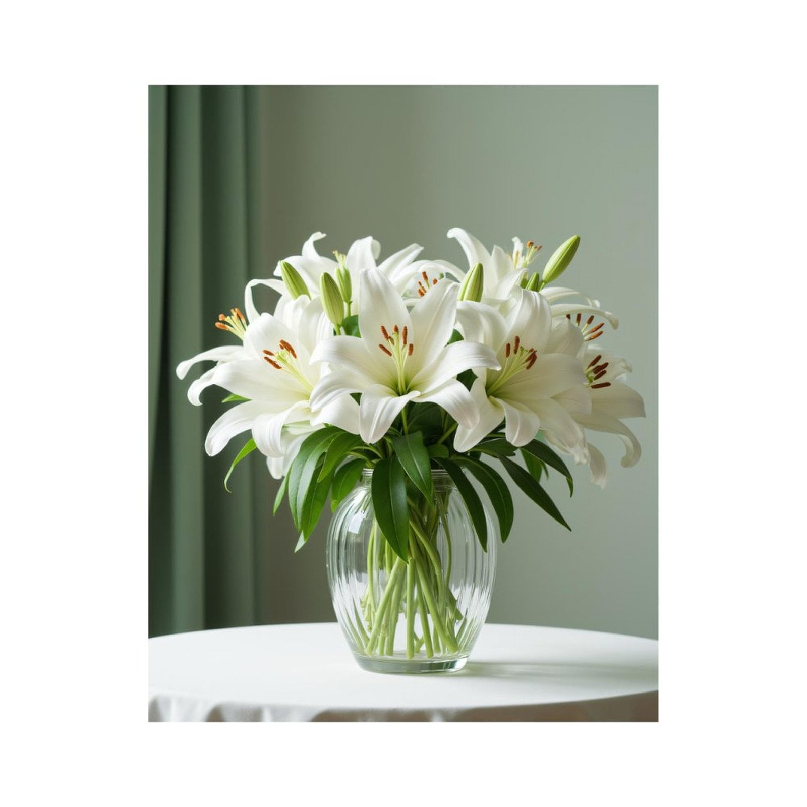 Paint By Numbers Kit for Adults Beginner - DIY White Lilies Vase ...