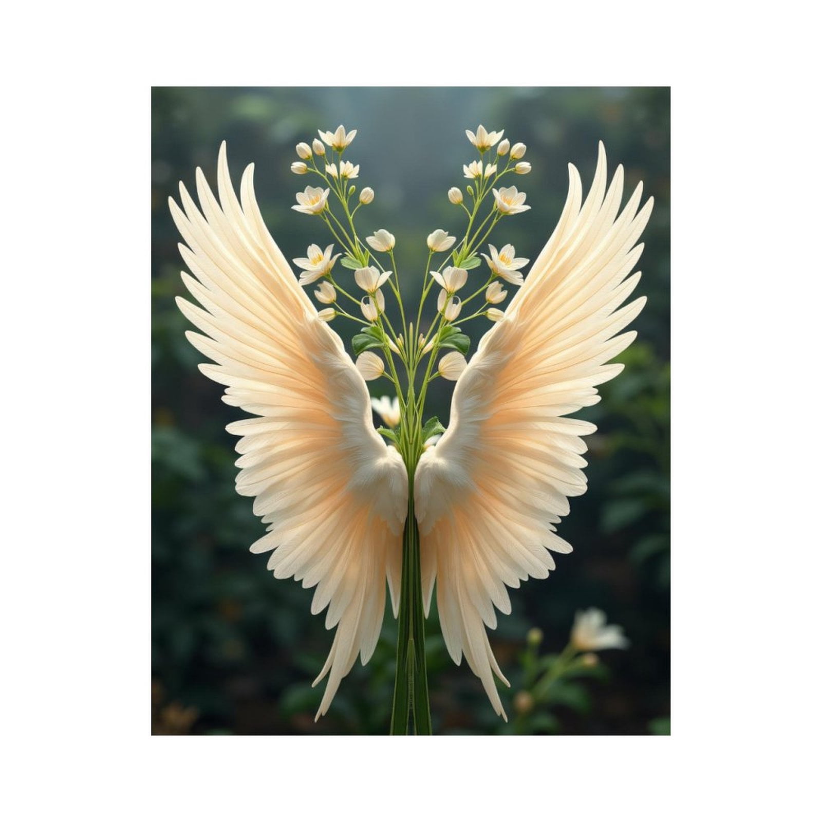 Paint By Numbers Kit for Adults Beginner - DIY White Wings Flower ...