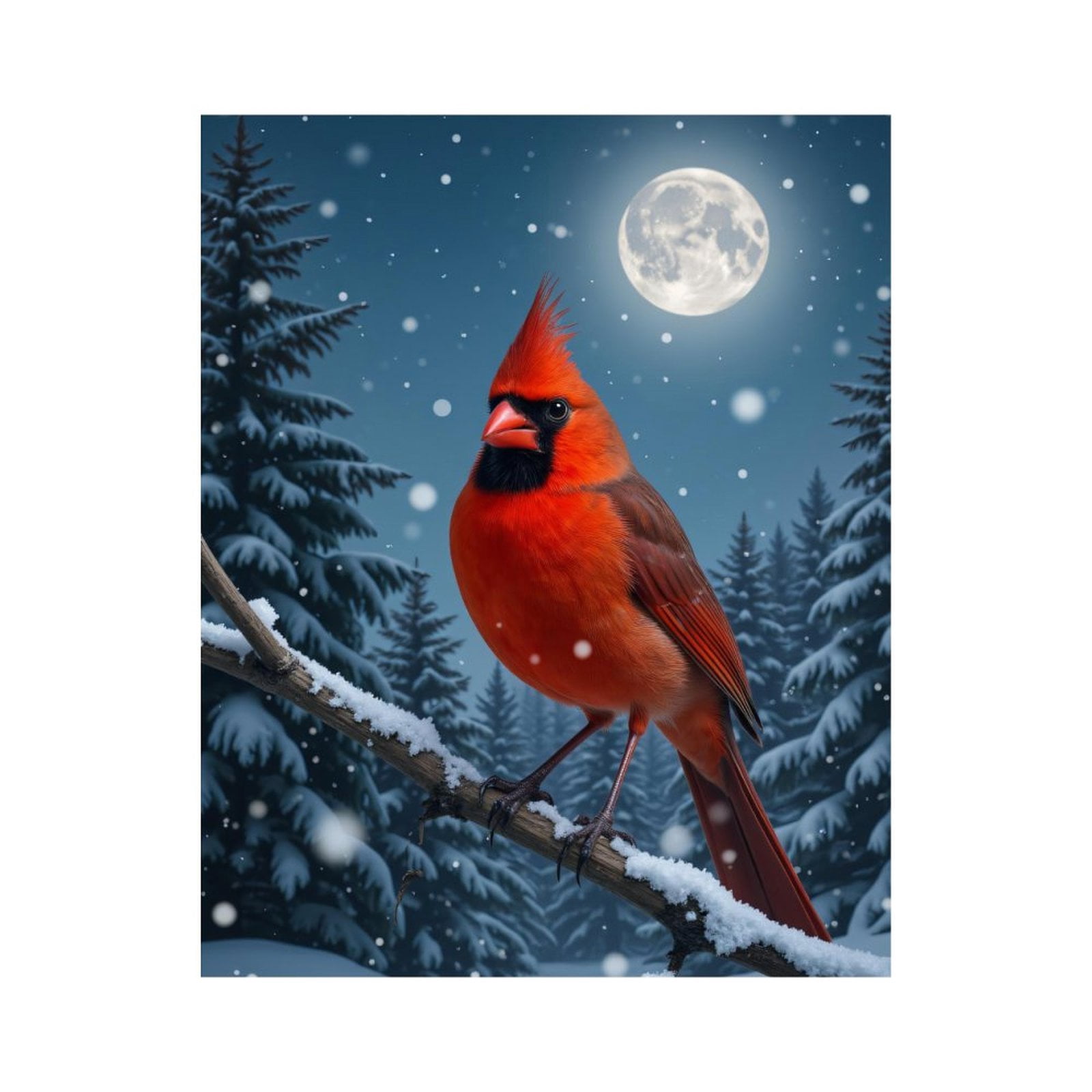 Paint By Numbers Kit for Adults Beginner - DIY Winter Snowy Cardinal ...