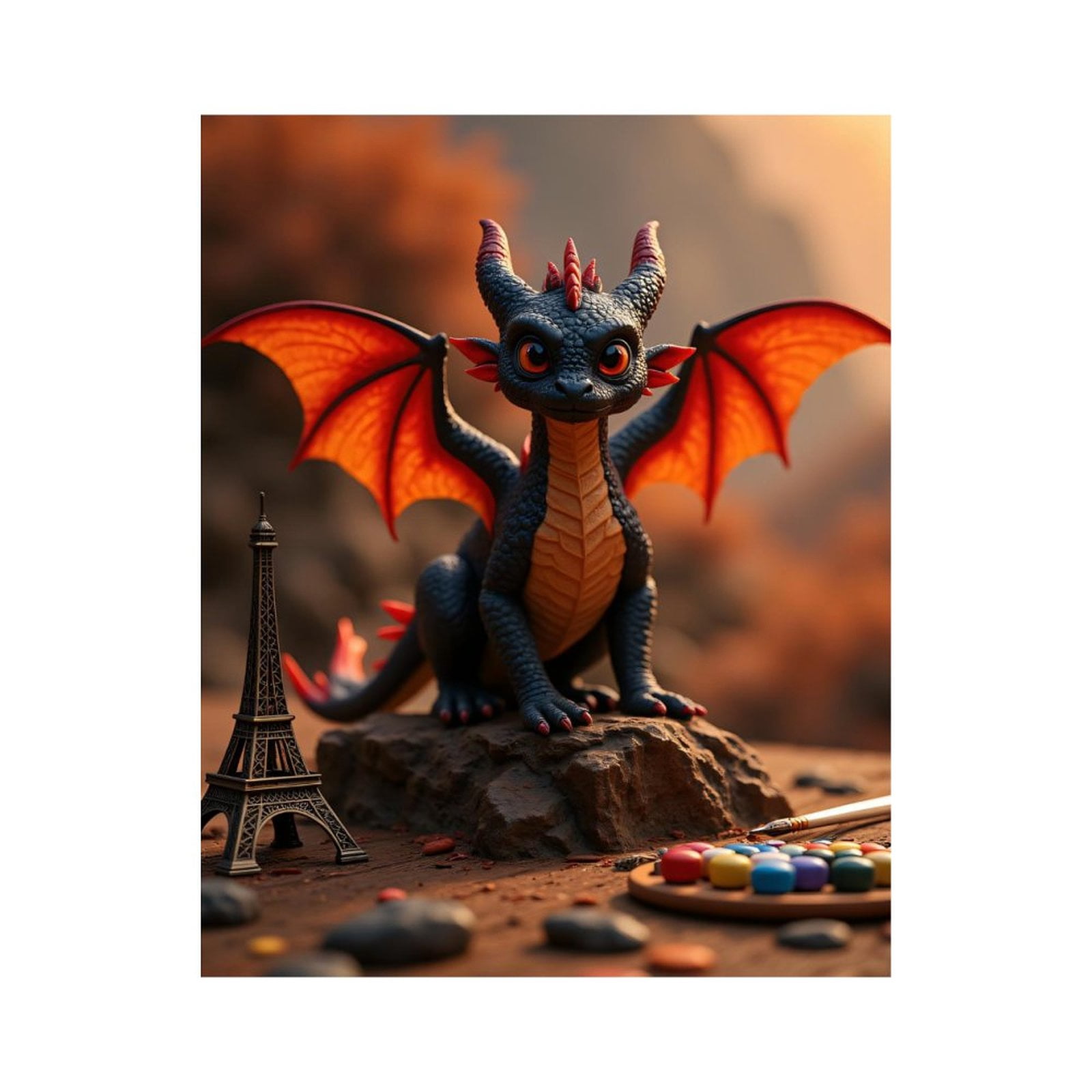 Paint By Numbers Kit for Adults Beginner - Dragon Paris Art Palette ...