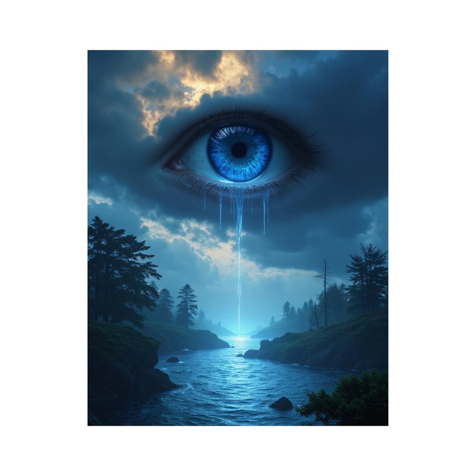 Paint By Numbers Kit for Adults Beginner - Eye Sky River Mystical ...