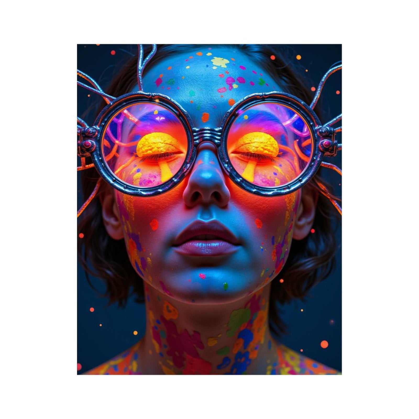 Paint By Numbers Kit for Adults Beginner - Futuristic Neon Portrait Art ...