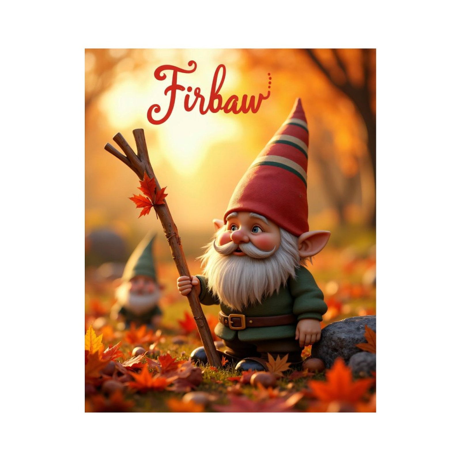 Paint By Numbers Kit for Adults Beginner - Gnome Autumn Scene Leaves ...
