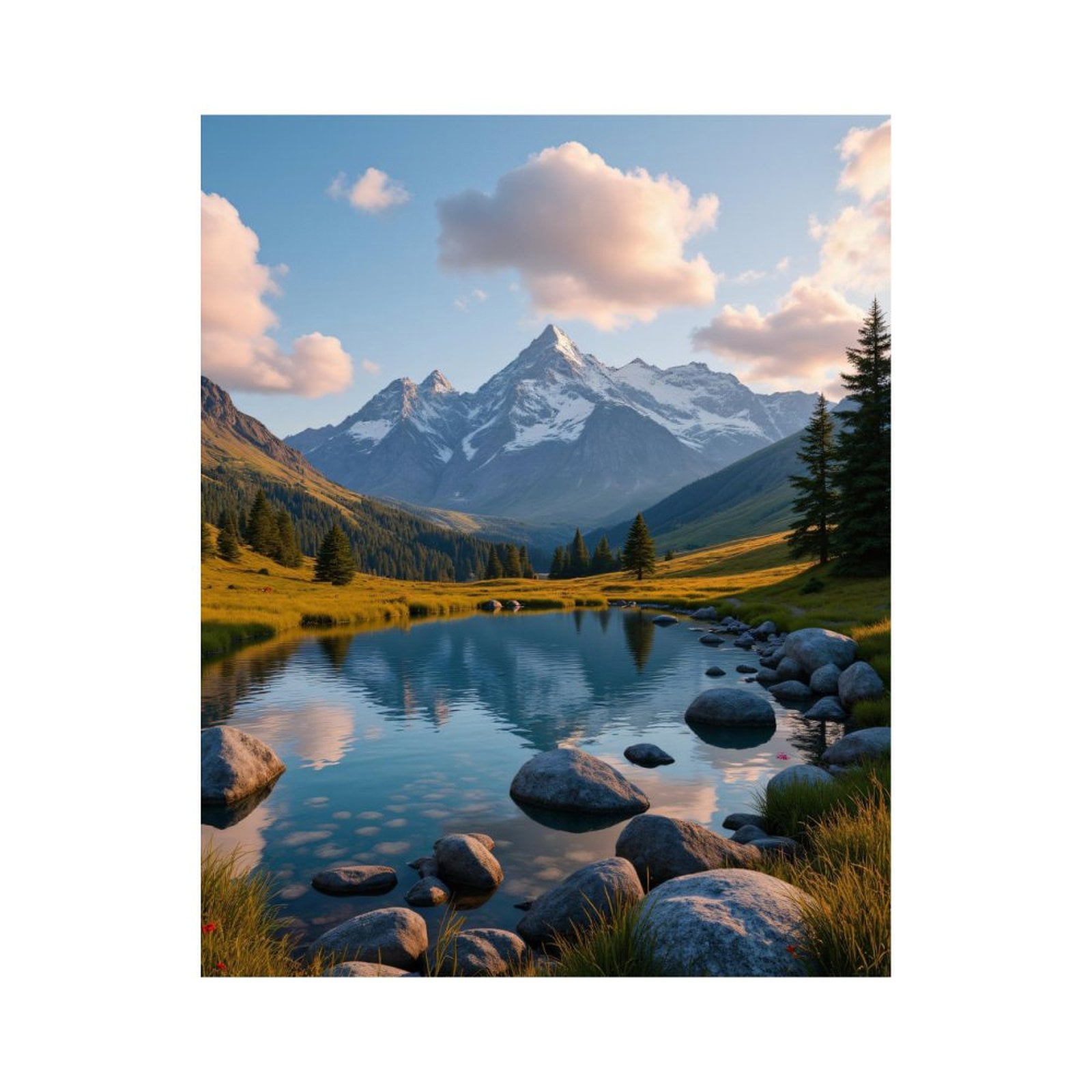Paint By Numbers Kit for Adults Beginner - Mountain Lake Scenic ...