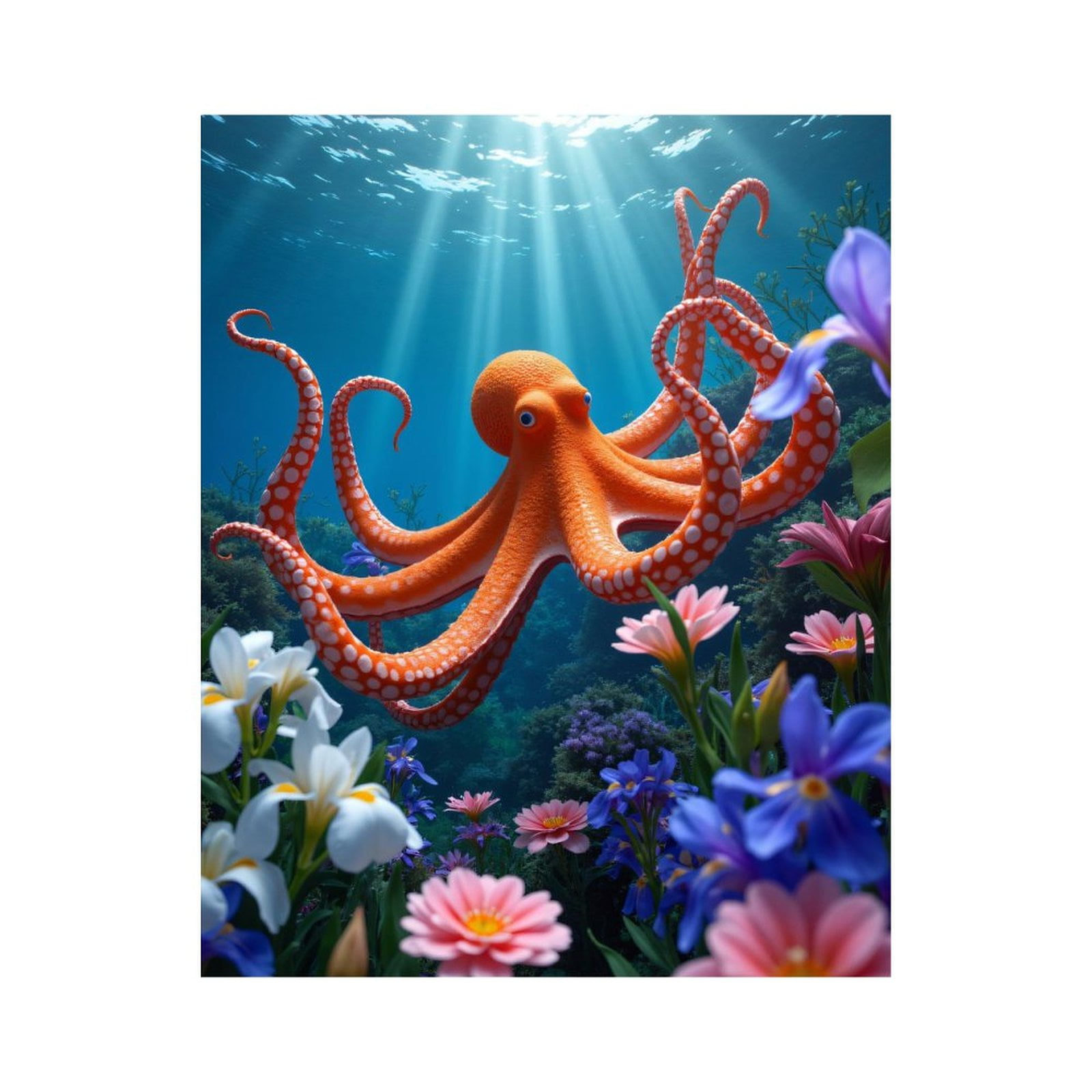 Paint By Numbers Kit for Adults Beginner - Ocean Octopus Amongst ...