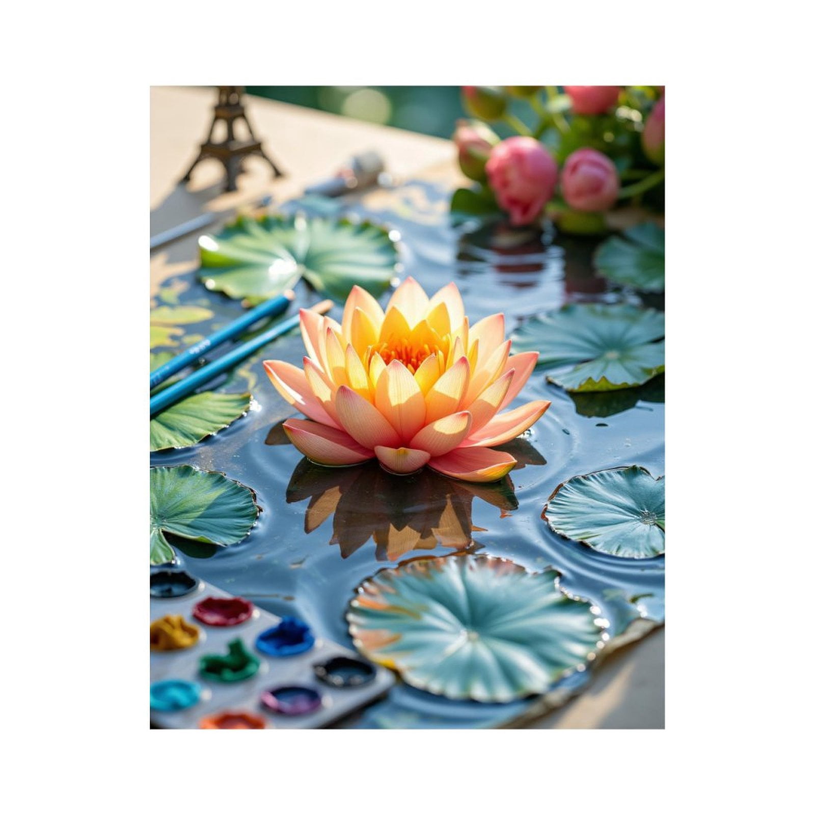 Paint By Numbers Kit for Adults Beginner - Painting Serenity Lotus ...