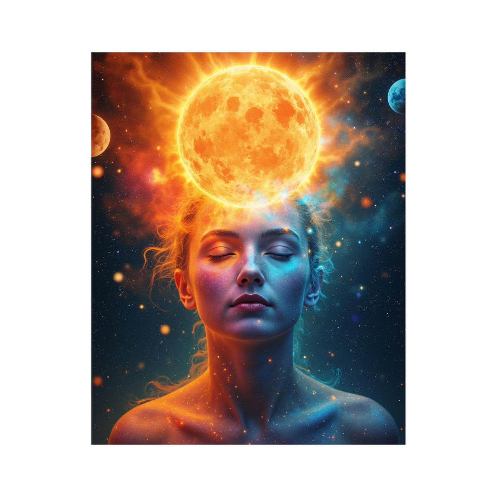 Paint By Numbers Kit for Adults Beginner - Portrait Cosmic Meditation ...