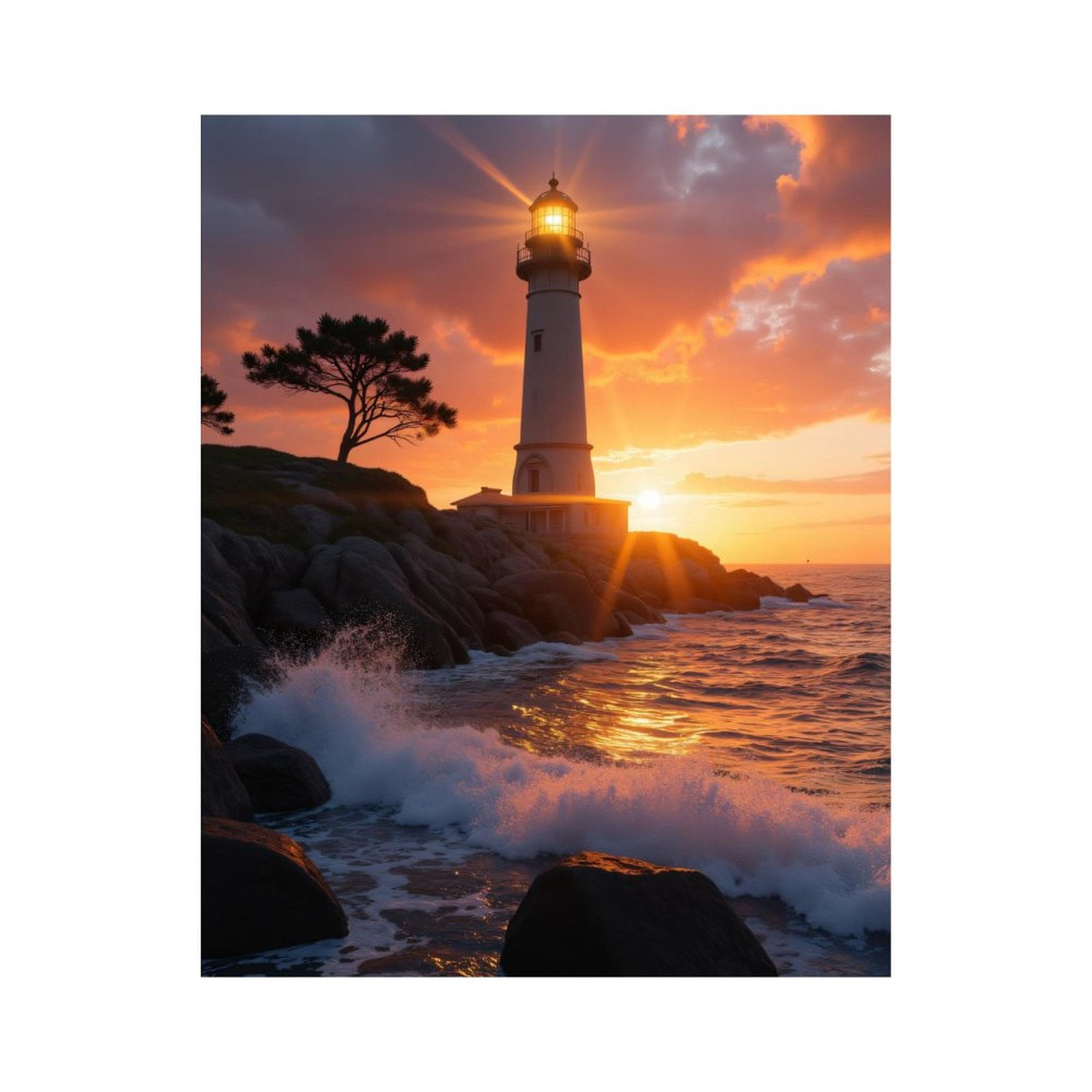Paint By Numbers Kit for Adults Beginner - Sunset Ocean Waves ...