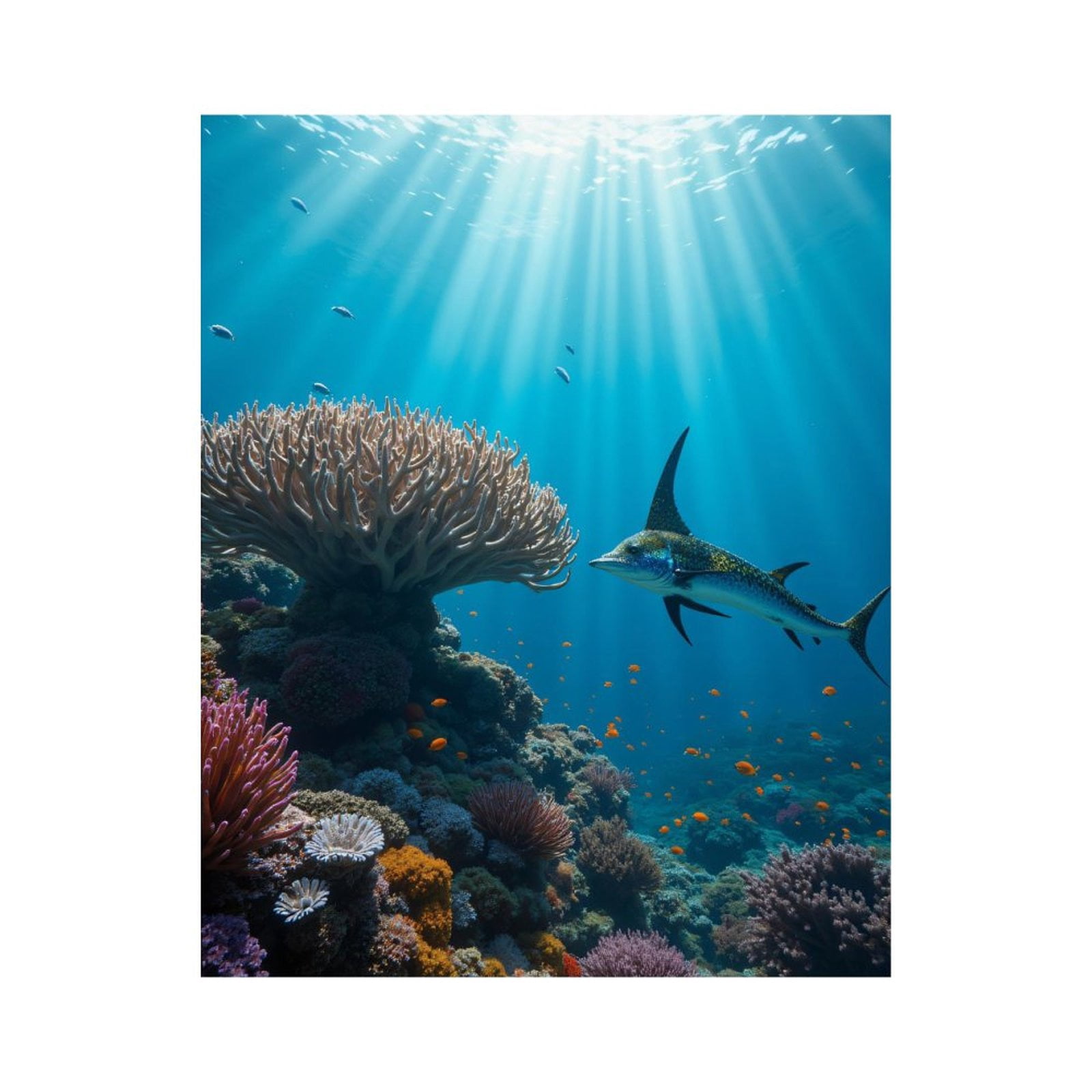 Paint By Numbers Kit for Adults Beginner - Underwater Coral Reef Fish ...
