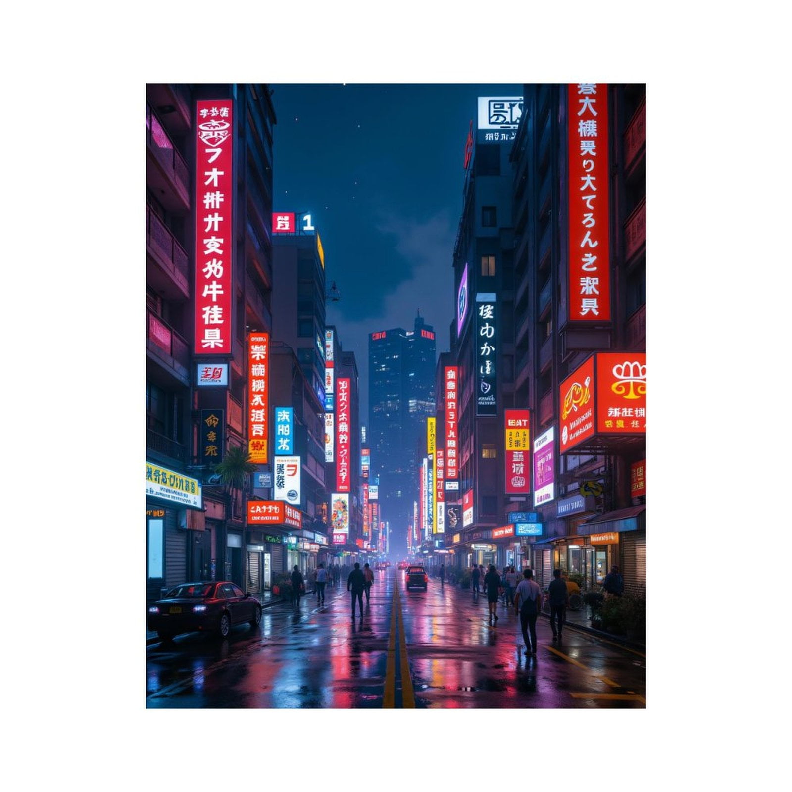 Paint By Numbers Kit for Adults Beginner - Urban Night Neon Street ...