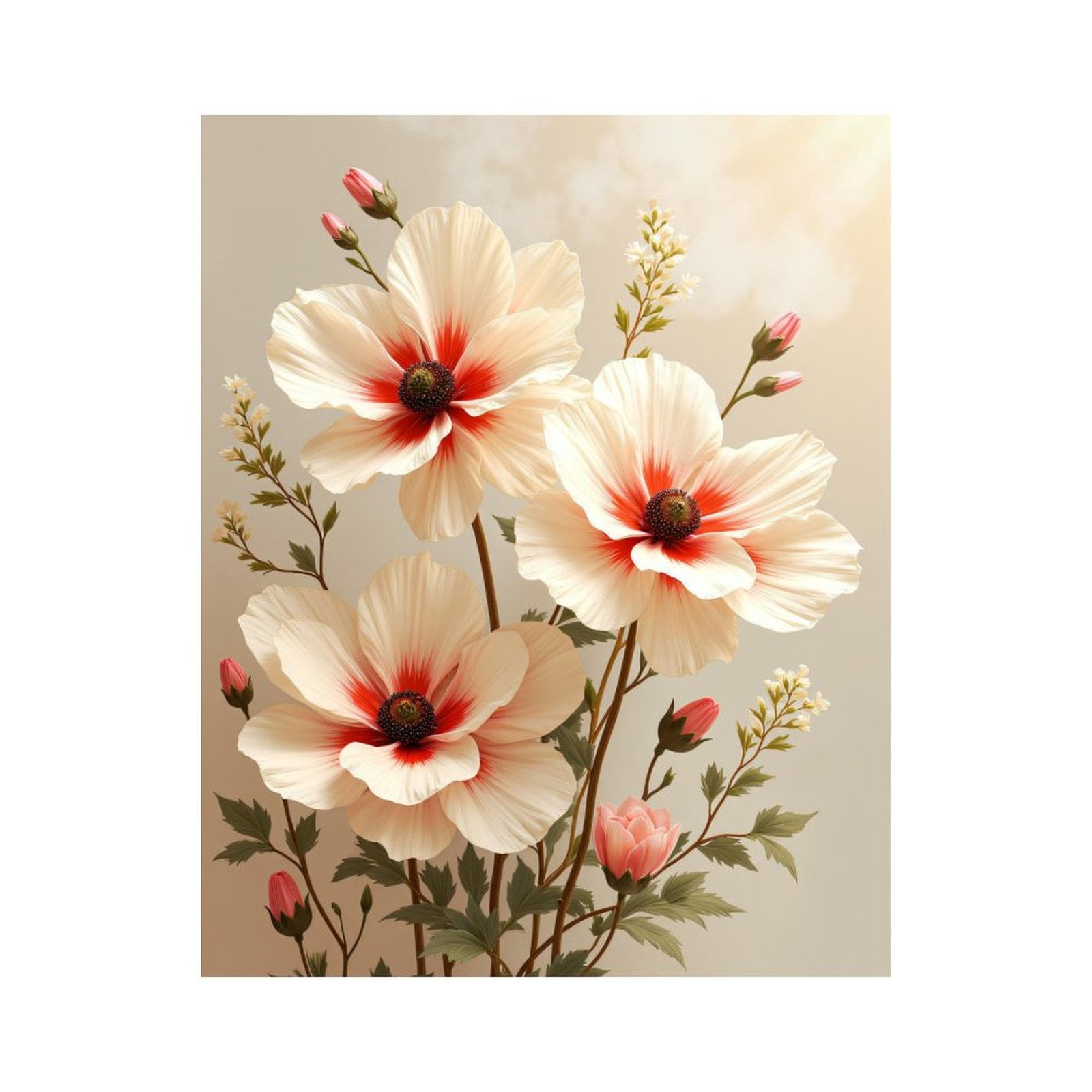 Paint by Numbers Kit for Adults, Blooming Botanical Art Blossoms Paint by Numbers, Easy Paint by ...