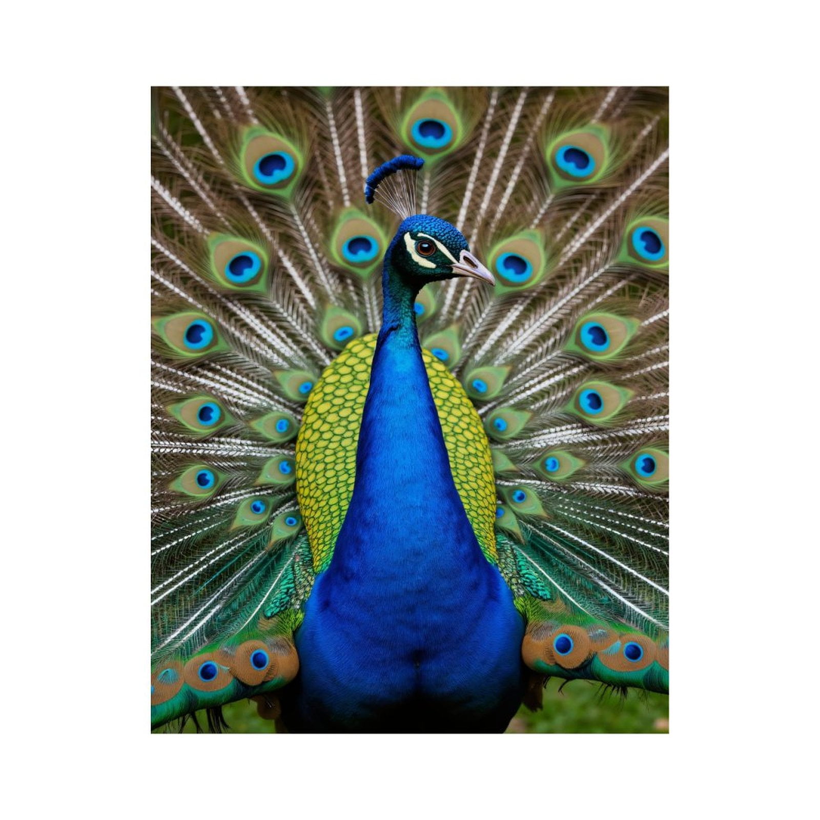 Paint by Numbers Kit for Adults, Bright Vibrant Peacock Display Paint ...