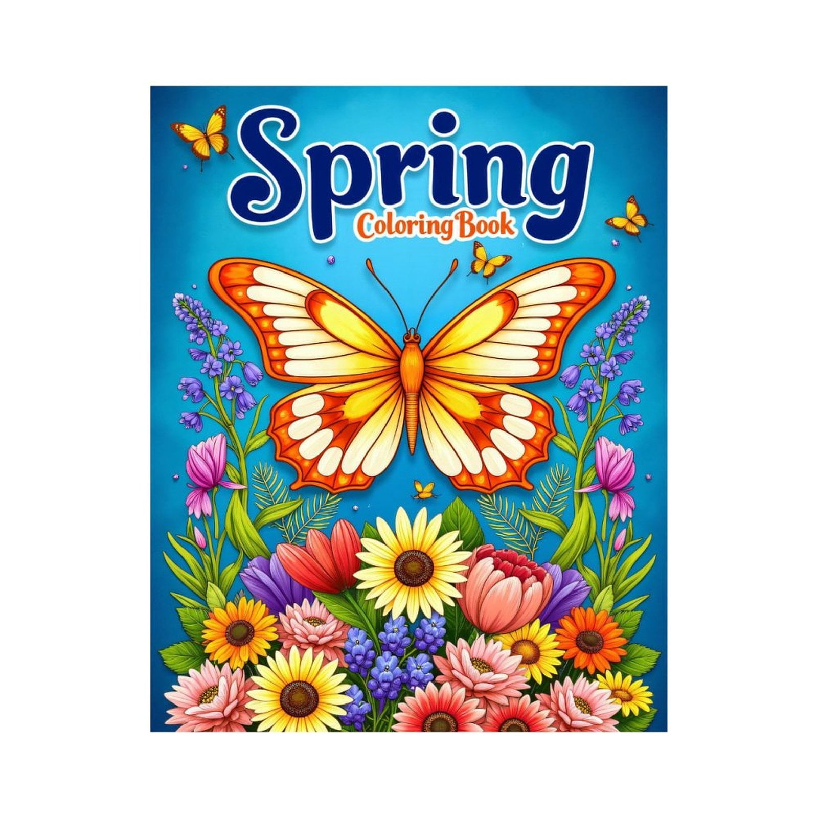 Paint by Numbers Kit for Adults, Butterfly Floral Spring Art Paint by ...