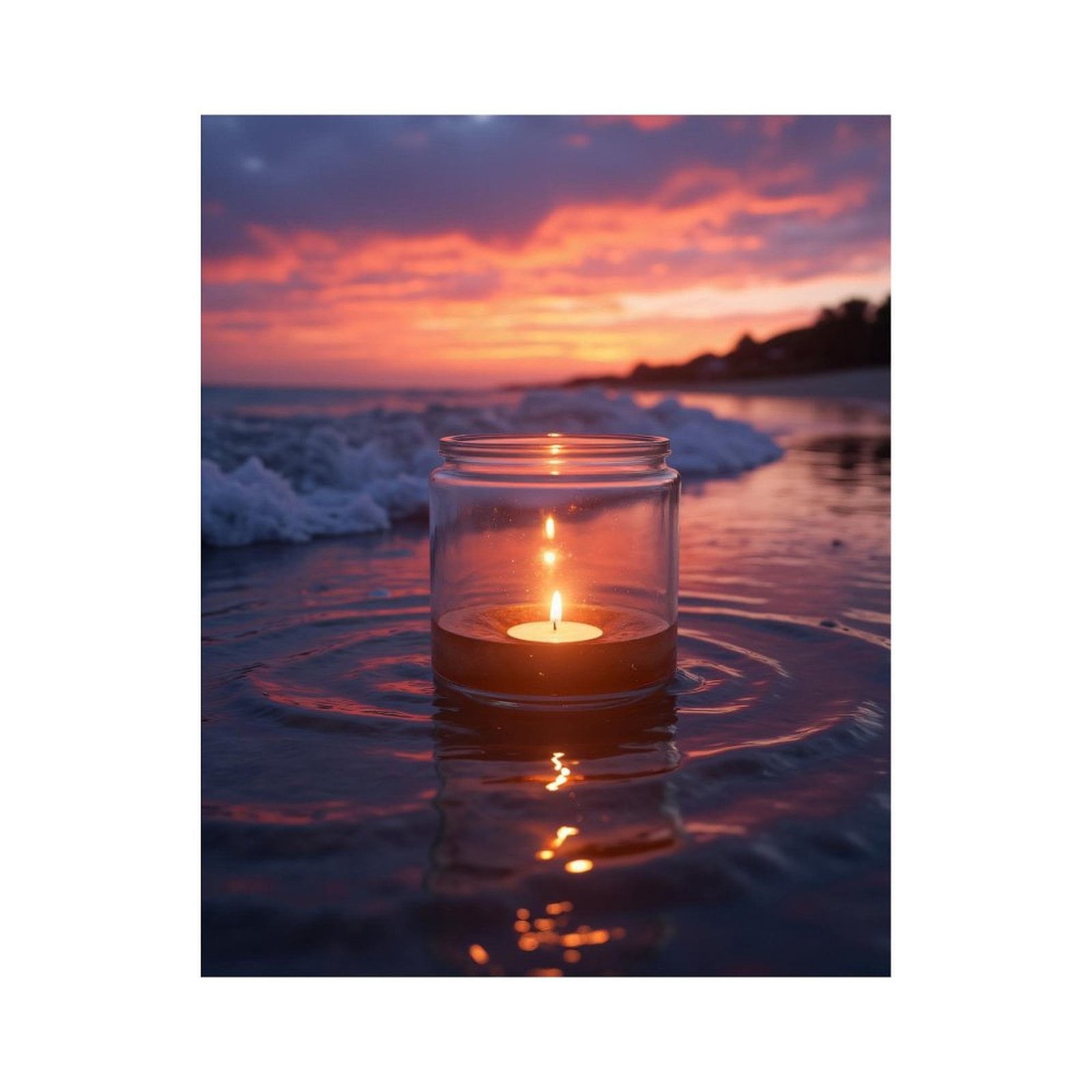 Paint by Numbers Kit for Adults, Candlelight Ocean Sunset Bliss Paint ...