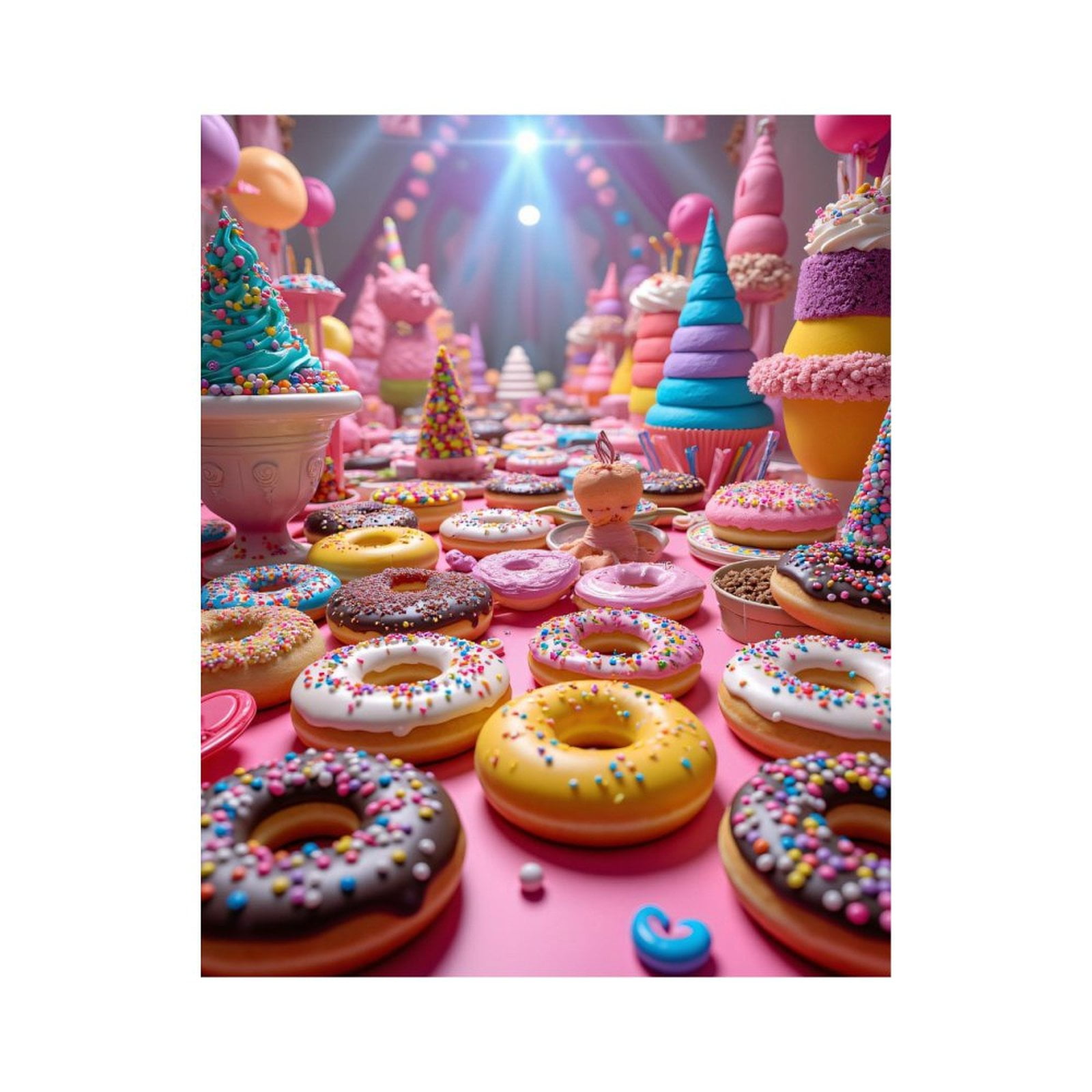 Paint by Numbers Kit for Adults, Candyland Dessert Party Celebration ...