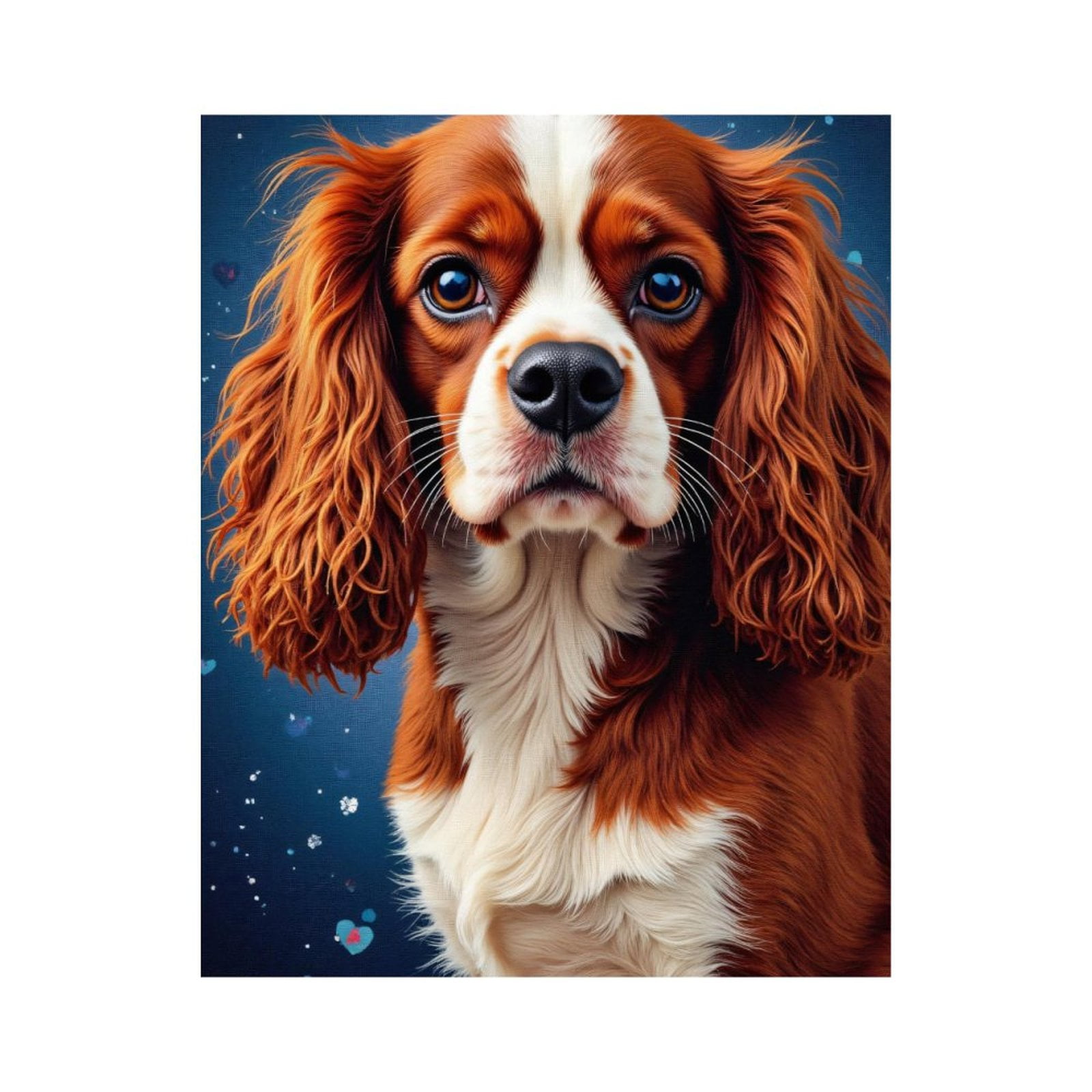 Paint by Numbers Kit for Adults, Cavalier King Charles Spaniel Portrait ...