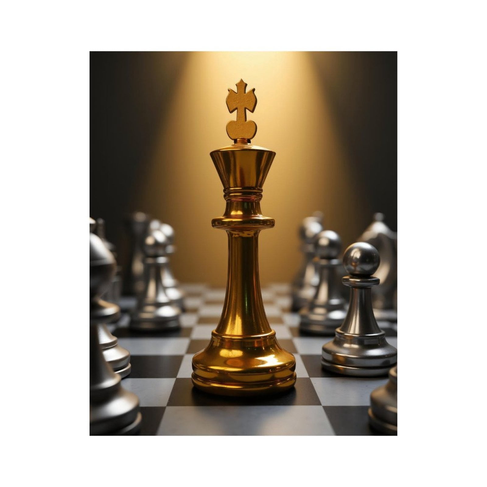 Paint by Numbers Kit for Adults, Chess Leadership Abstract Shine Paint ...