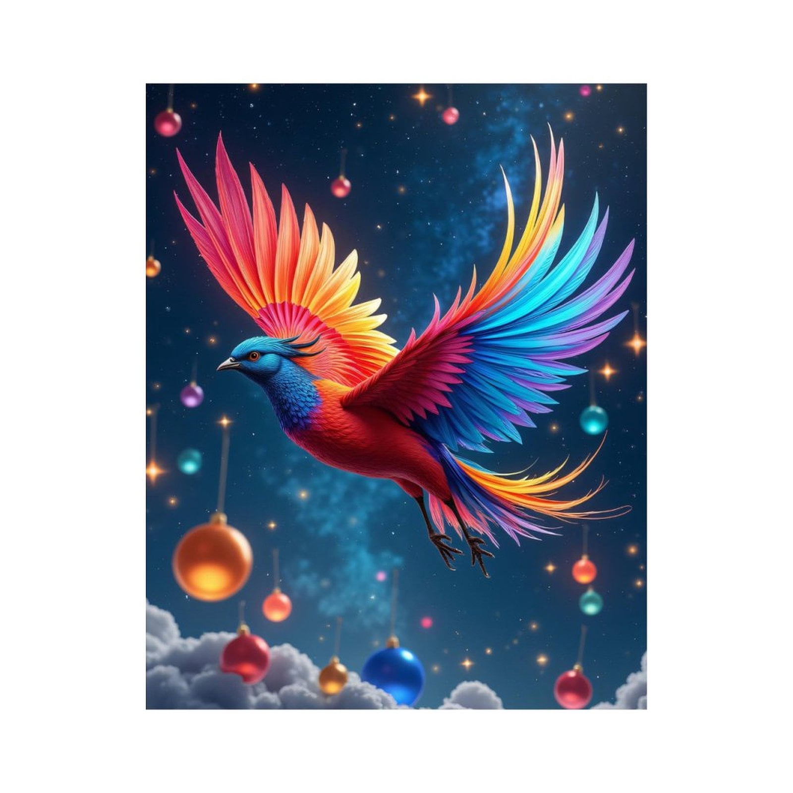 Paint by Numbers Kit for Adults, Colorful Bird Soaring Night Sky Paint ...