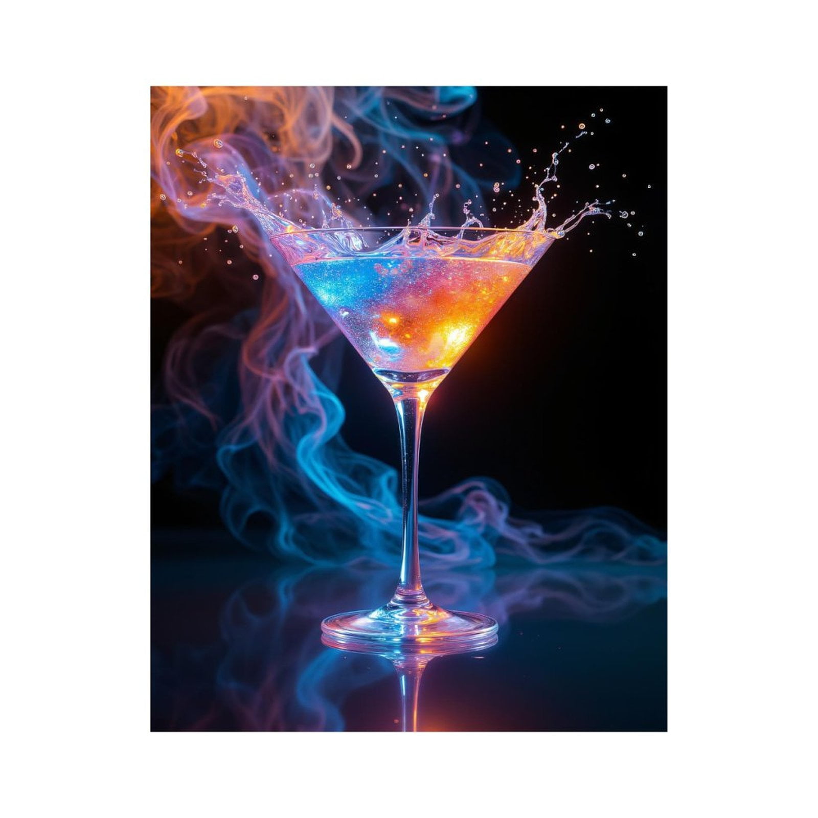 Paint by Numbers Kit for Adults, Colorful Cocktail Splash Art Paint by ...