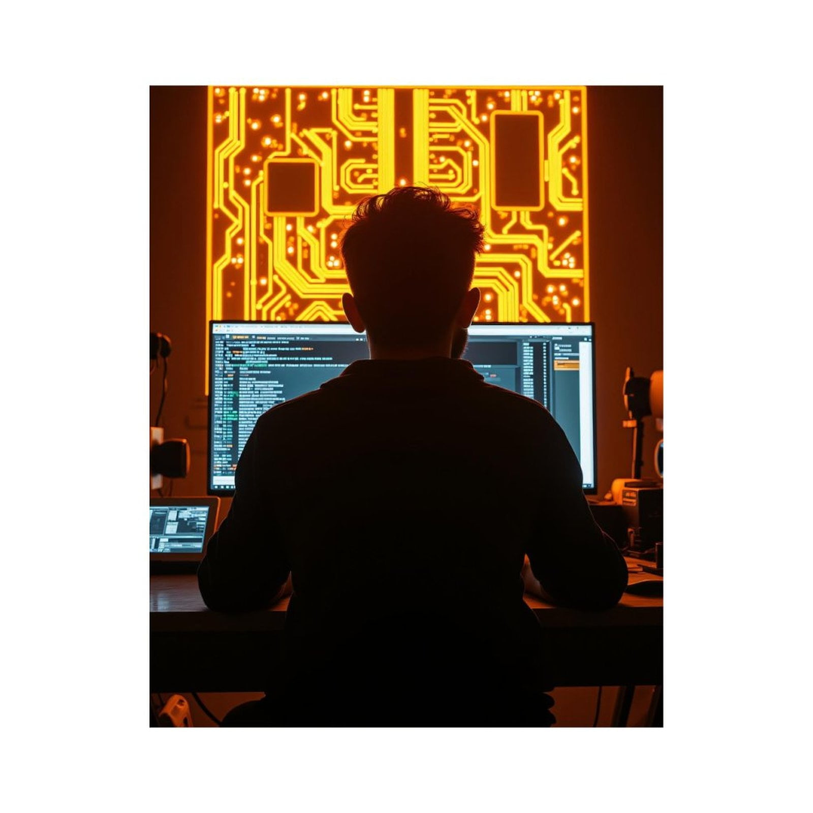 Paint by Numbers Kit for Adults, Computer Programmer Coding Circuitry ...