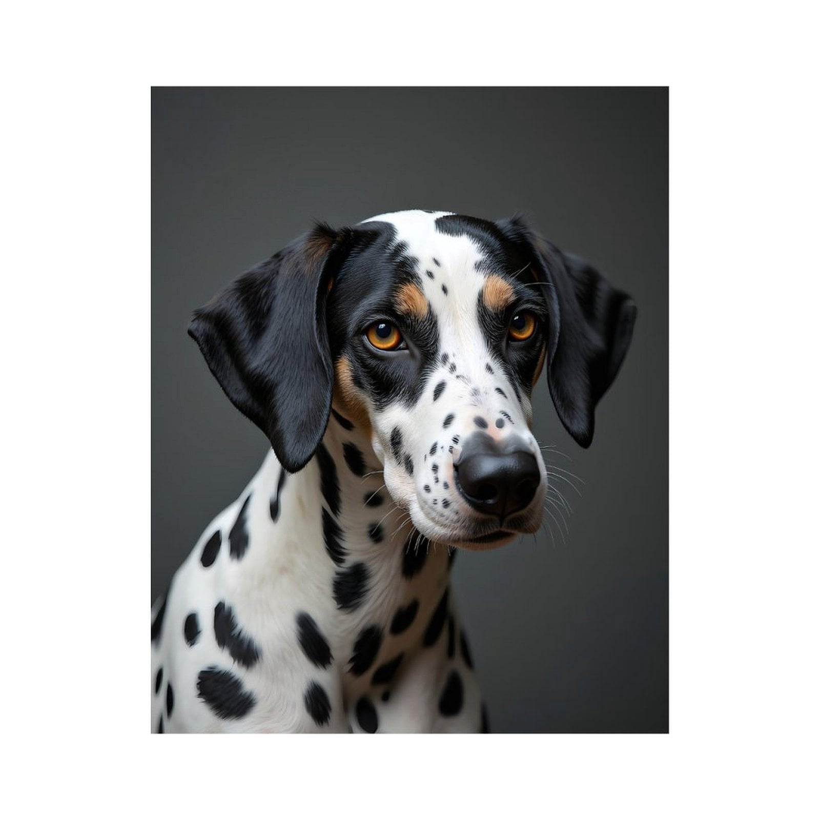 Paint by Numbers Kit for Adults, Dalmatian Portrait Black White Dog ...