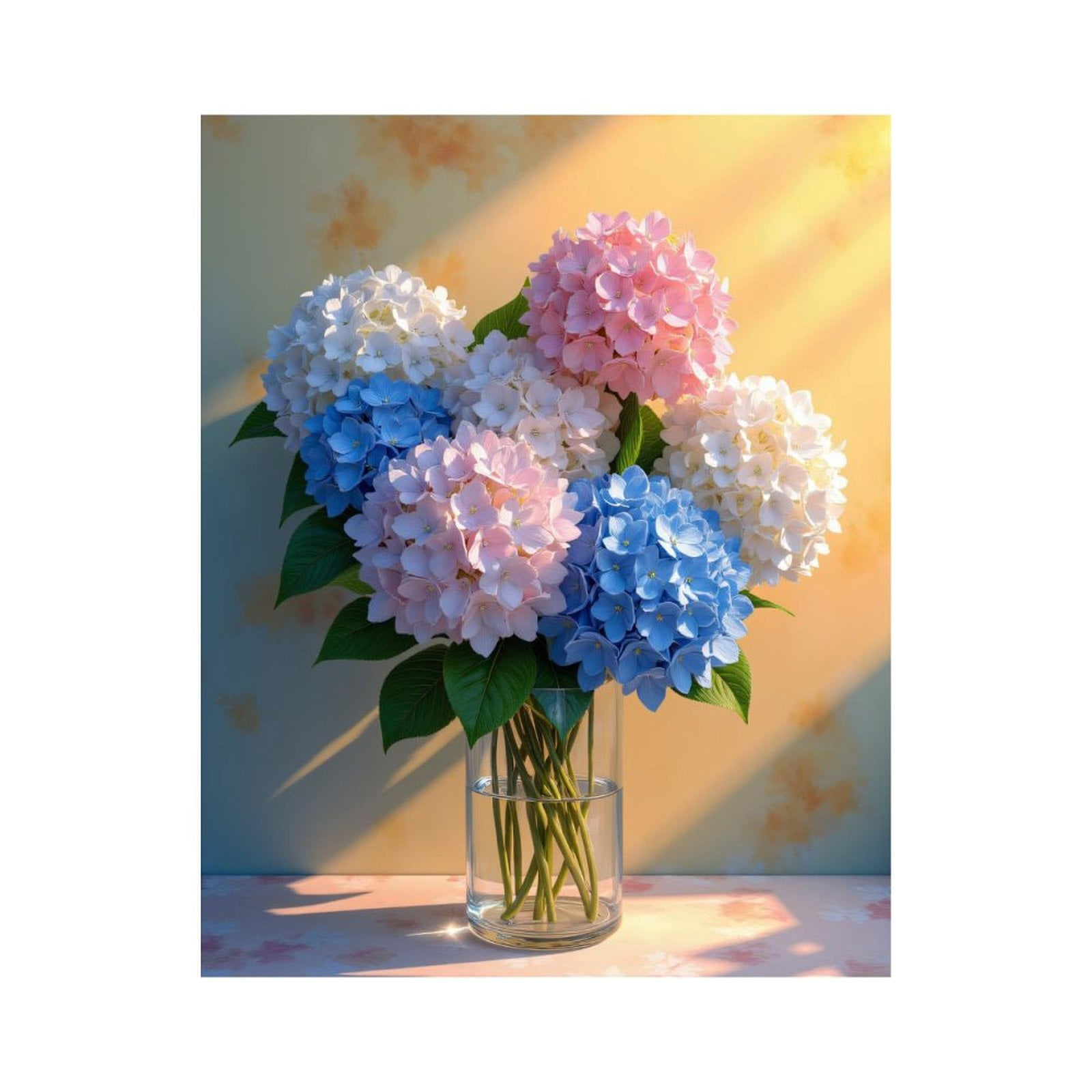 Paint by Numbers Kit for Adults, Elegant Bouquet Pastel Hydrangeas ...