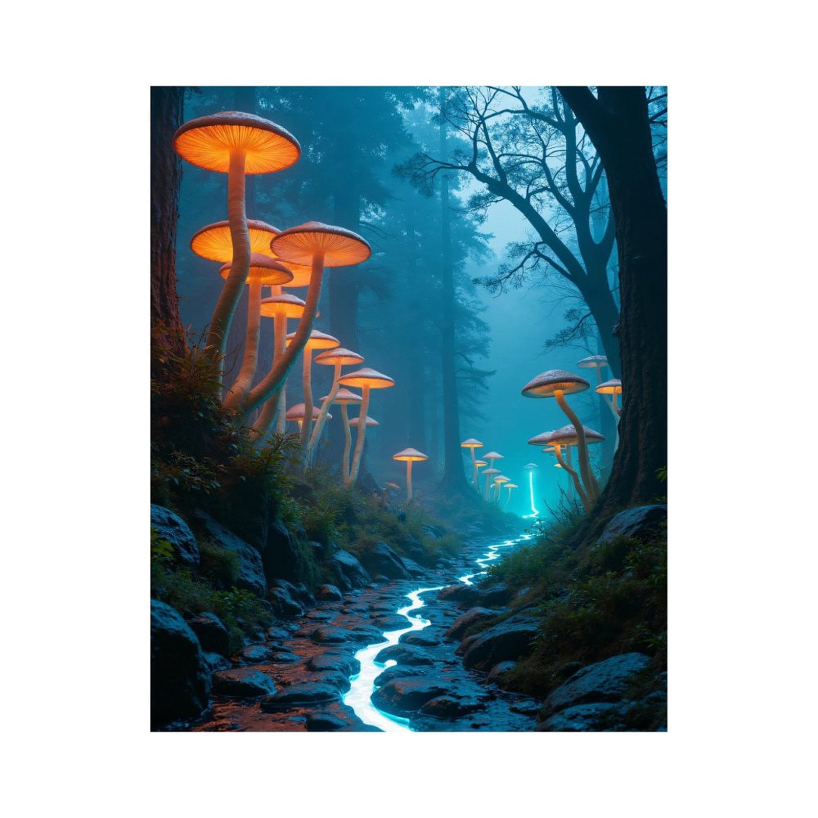 Paint by Numbers Kit for Adults, Enchanted Forest Luminous Pathway ...