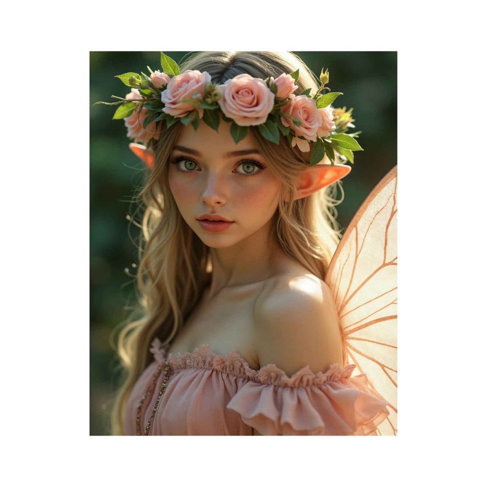 Paint by Numbers Kit for Adults, Fairy Blossoms Enchanted Portrait Paint by Numbers, Easy Paint ...