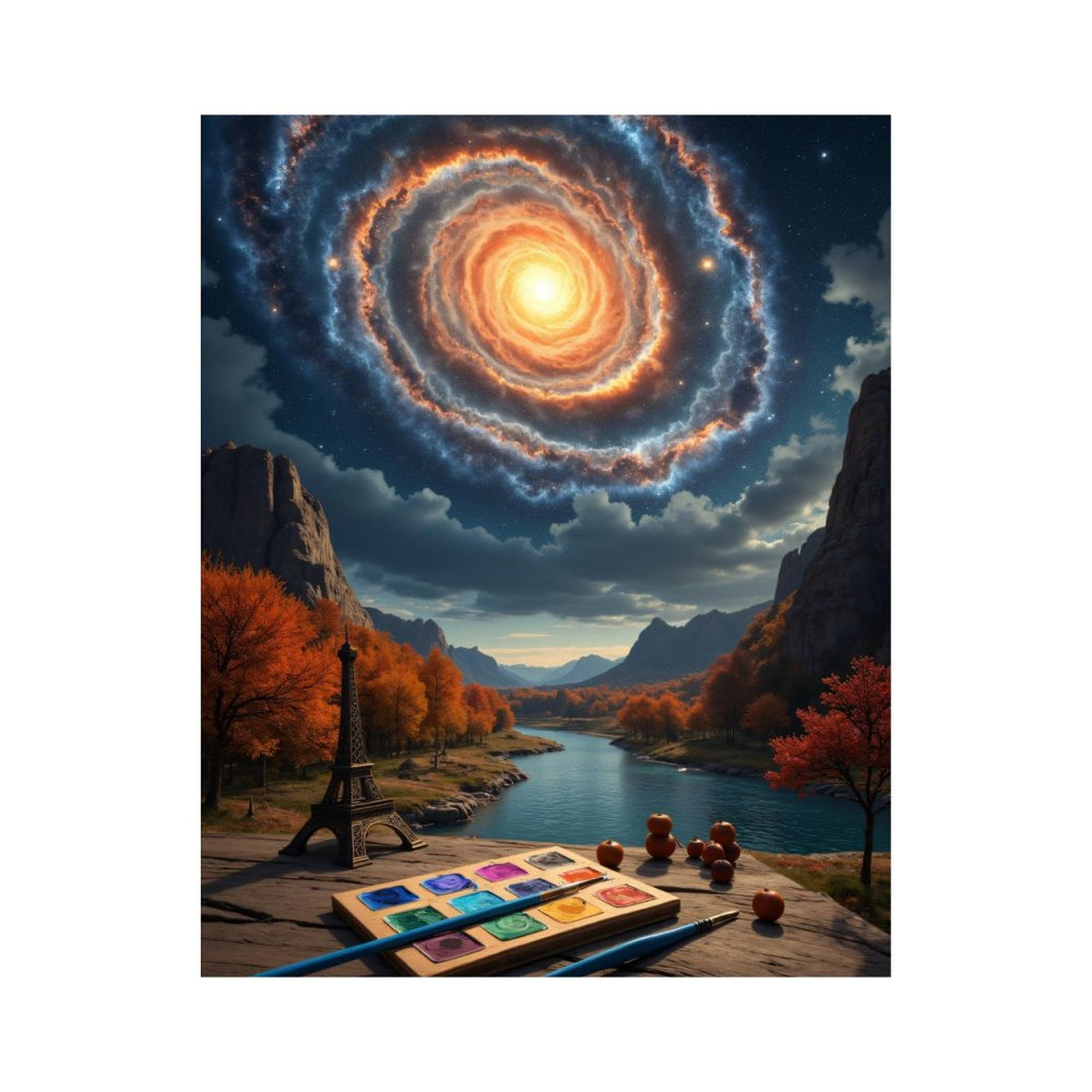 Paint by Numbers Kit for Adults, Fantasy Landscape Paint Palette ...