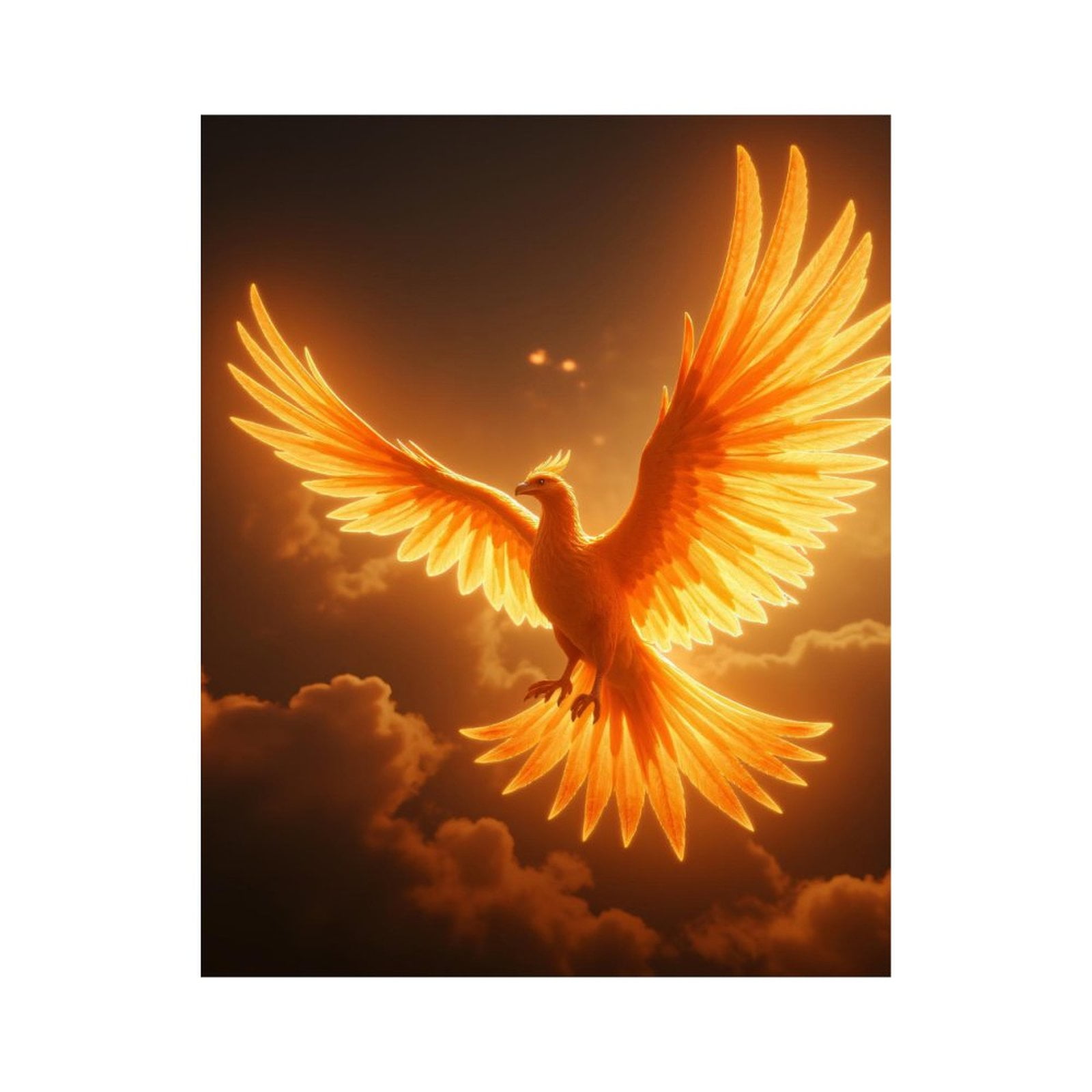 Paint by Numbers Kit for Adults, Fiery Bird Soaring Sunset Sky Paint by ...